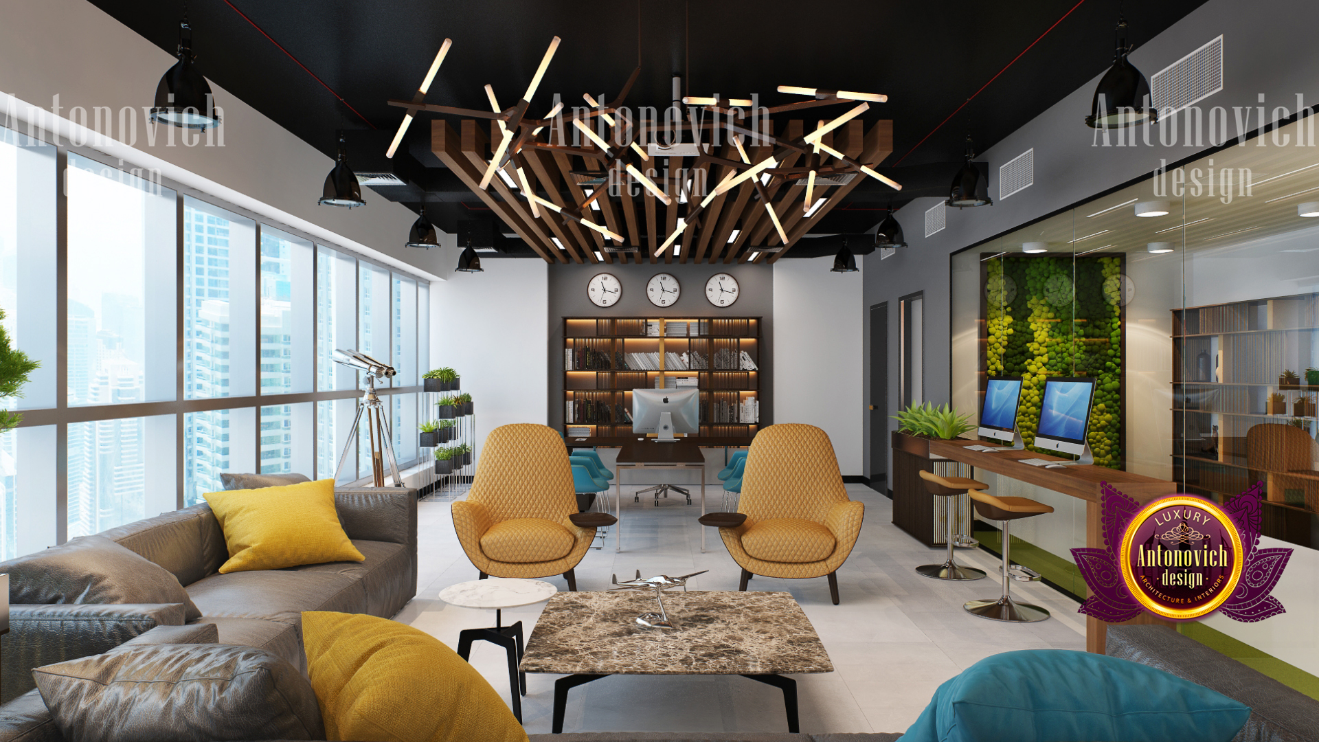 Modern office and furniture by the best interior designer by LUXURY ...