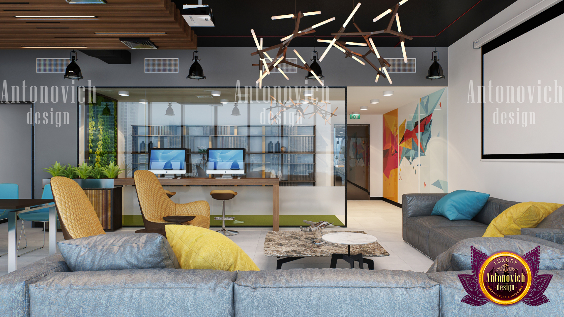 Modern office and furniture by the best interior designer by LUXURY ...