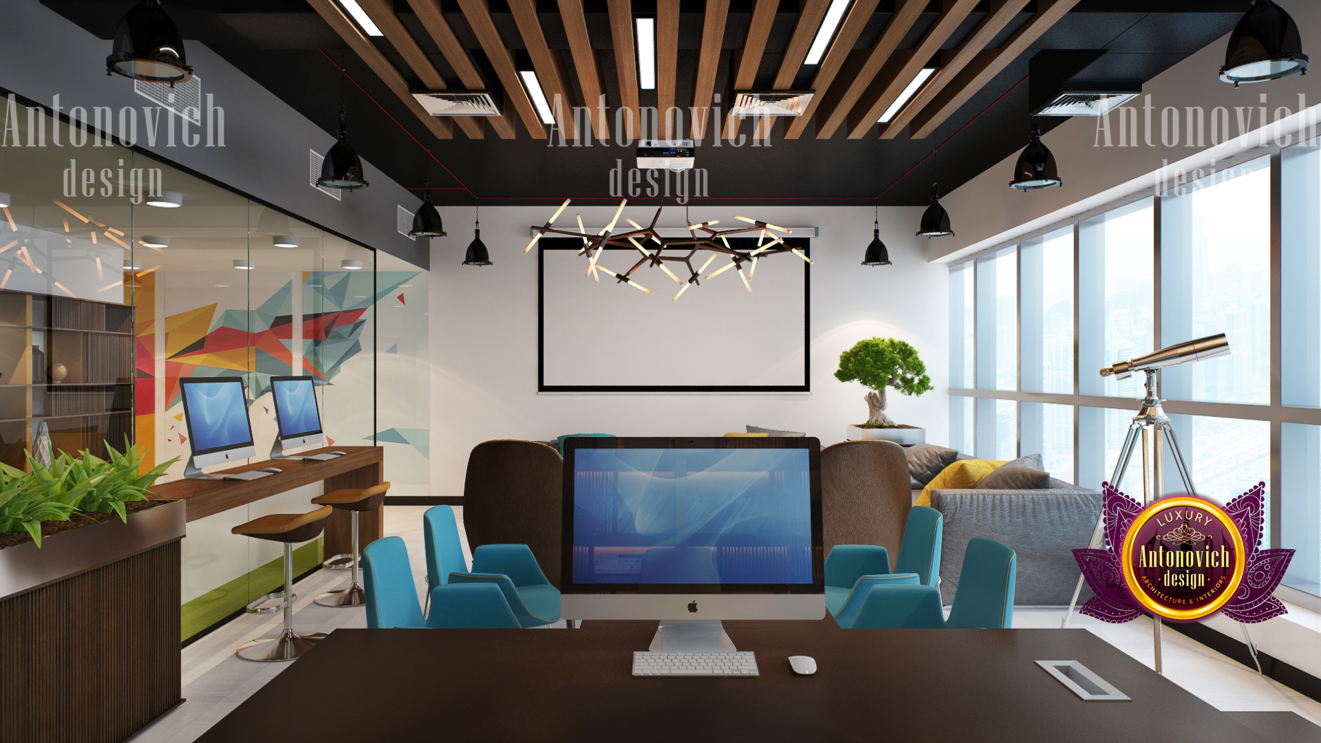 Modern office and furniture by the best interior designer by LUXURY ...