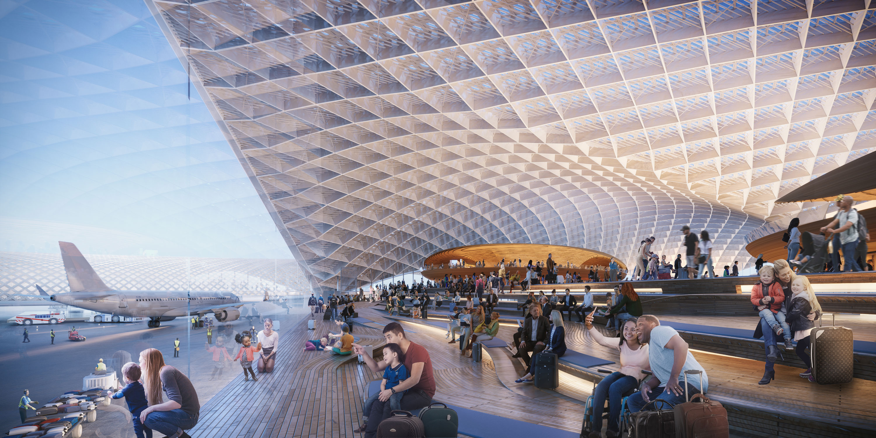 O’Hare Global Terminal Design Competition by JGMA - Architizer