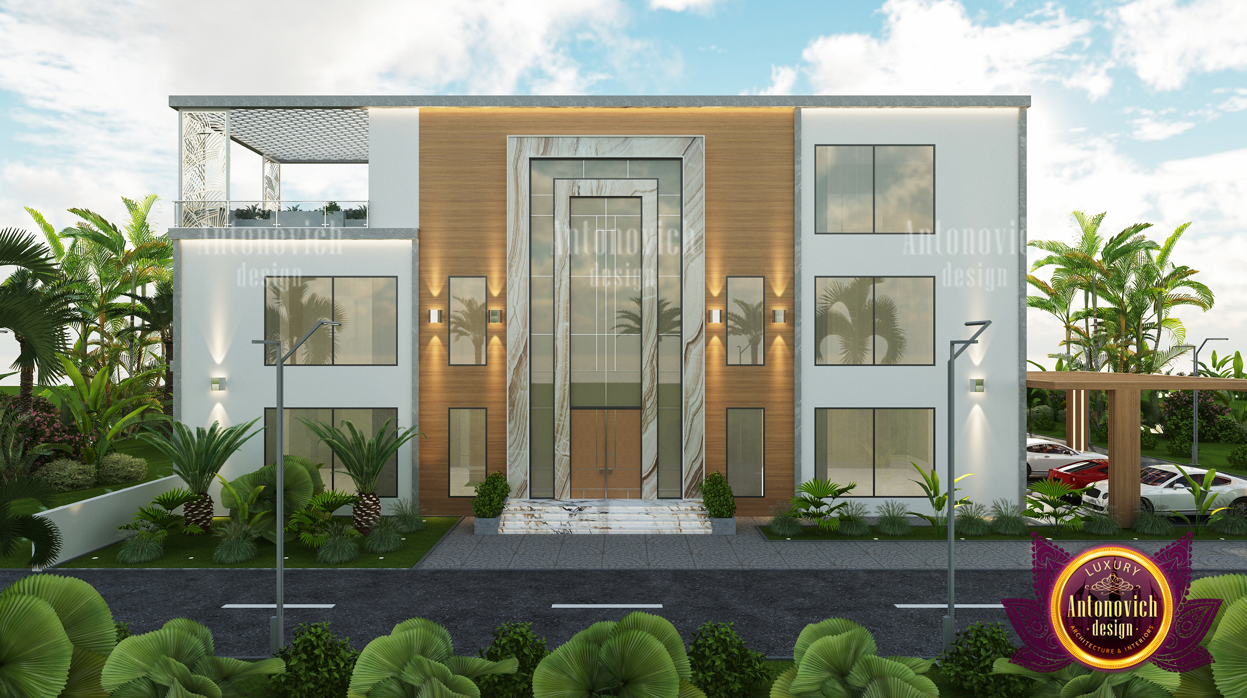 Cozy Modern Hotel Exterior by LUXURY ANTONOVICH DESIGN - Architizer