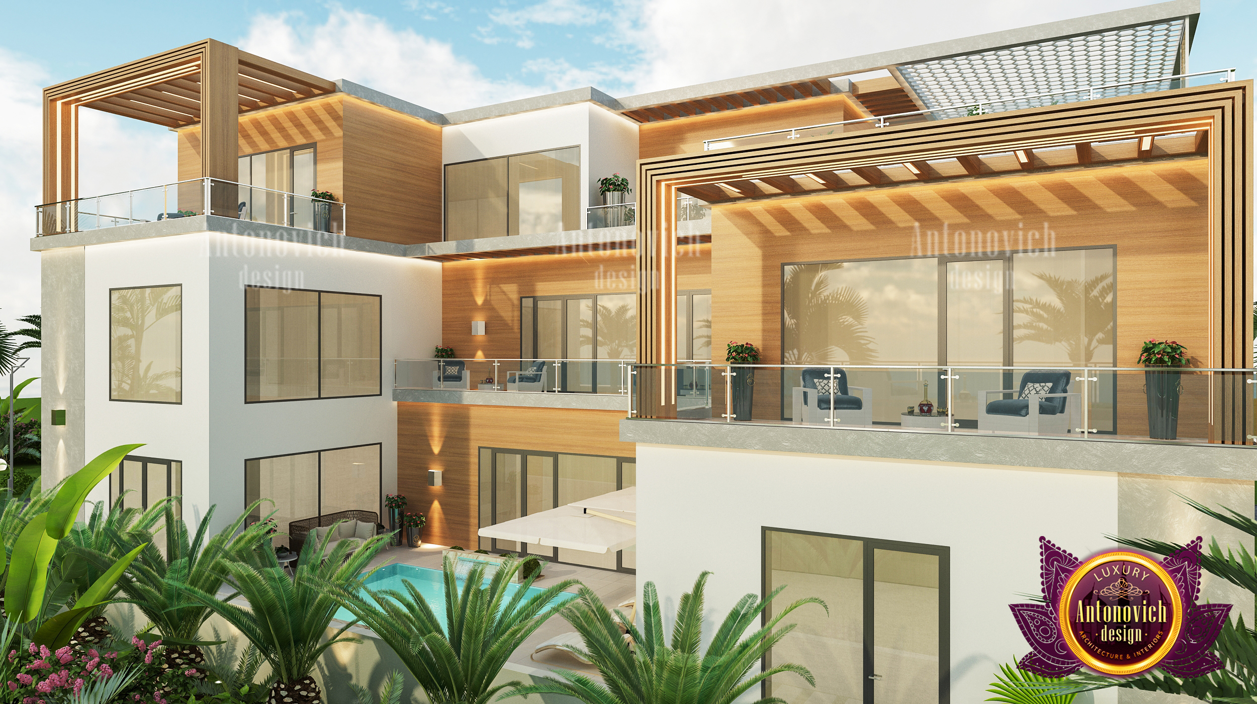 Cozy Modern Hotel Exterior by LUXURY ANTONOVICH DESIGN - Architizer