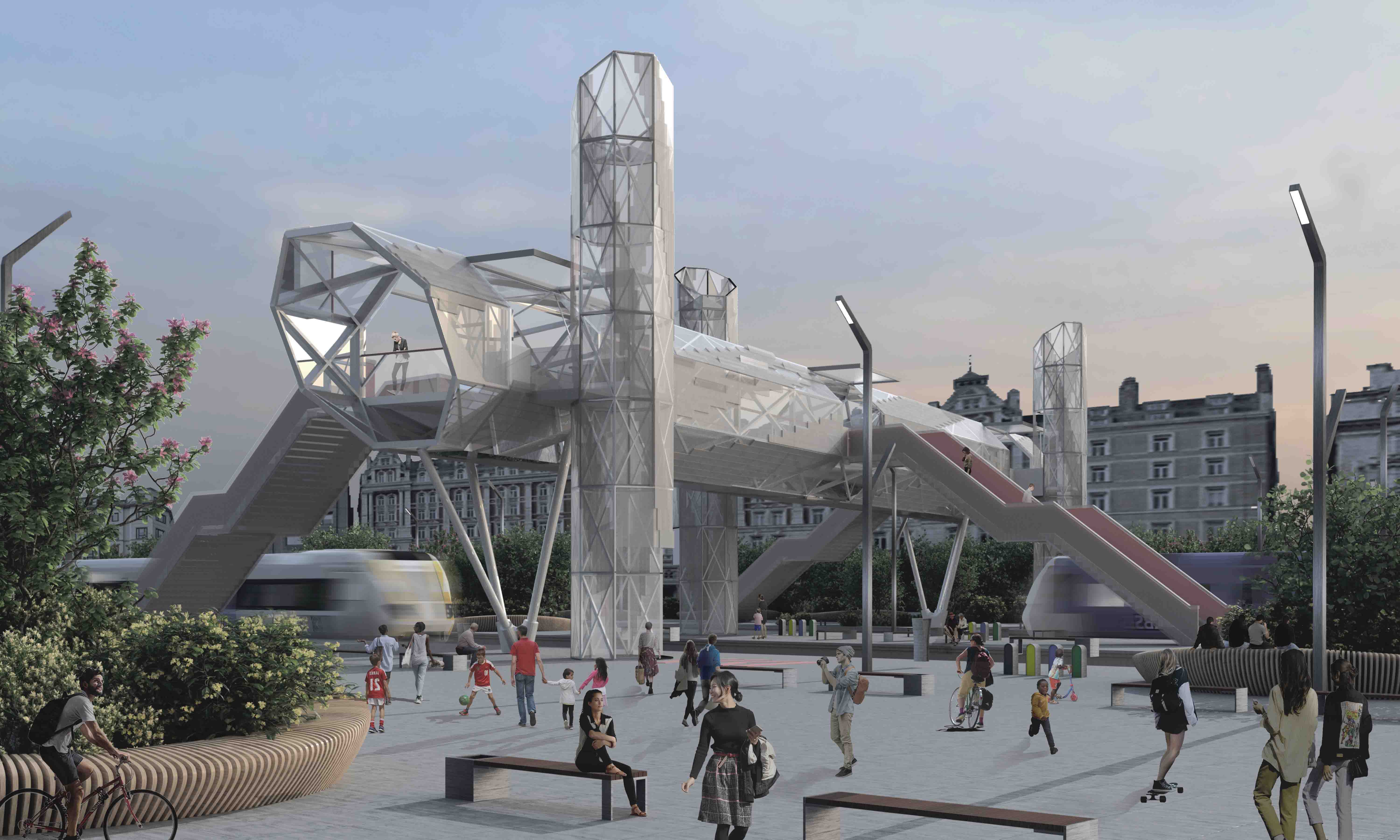 Network Rail Footbridge Design Ideas Competition by Mackay + Partners ...
