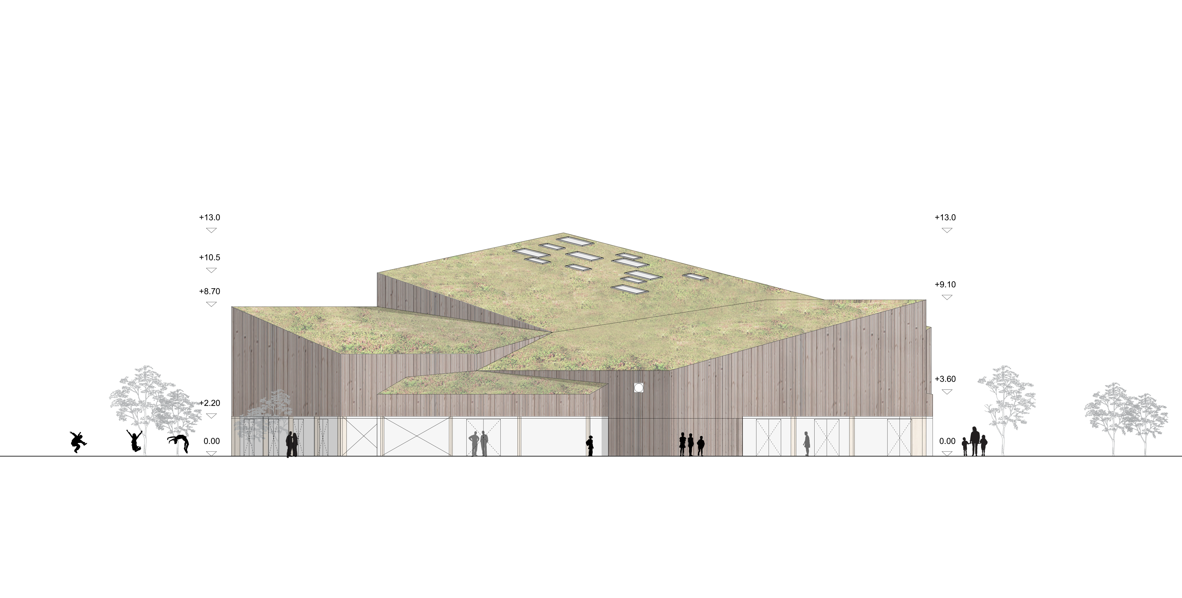 Idea 2670829: Multi-purpose Sports Hall by NORD Architects - Architizer