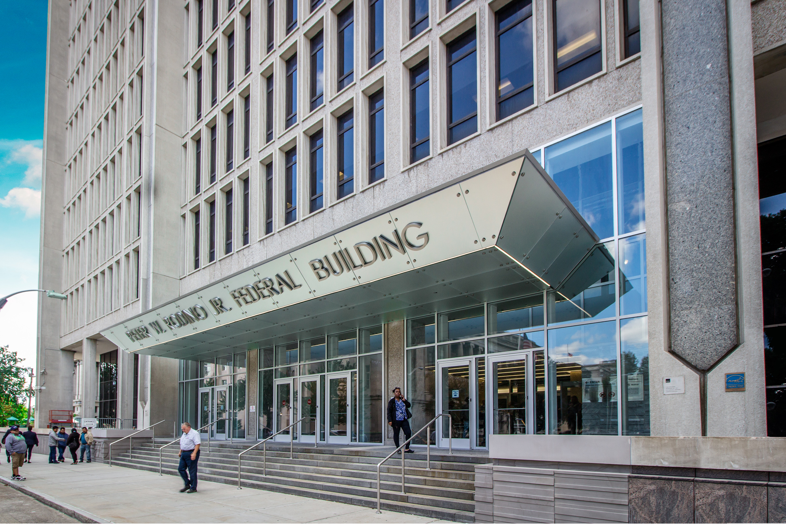 Peter W. Rodino Jr. Federal building new vestibule by DCM-AE - Architizer