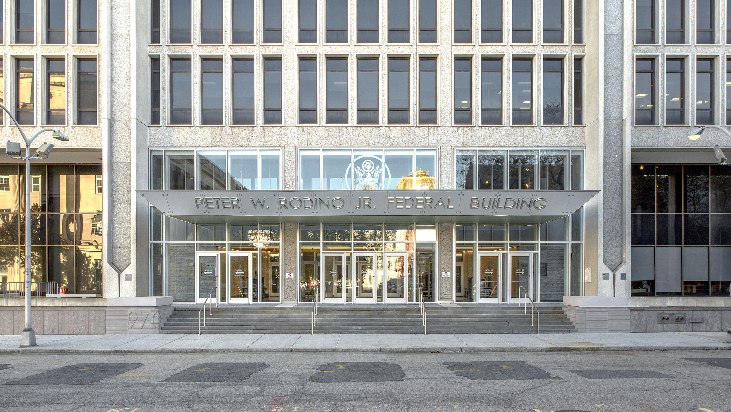 Peter W. Rodino Jr. Federal building new vestibule by DCM-AE - Architizer