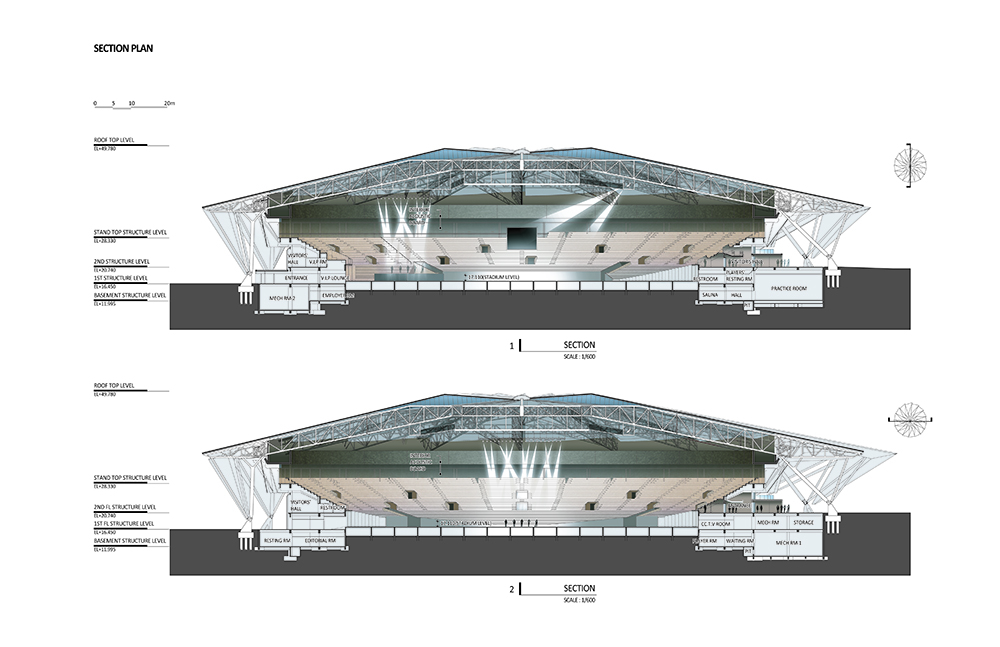 KSPO Dome (Olympic Gymnastic Arena Renovation) by HAEAHN Architecture ...