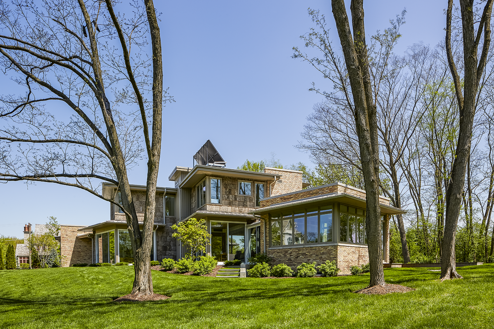 Contemporary Burr Ridge Home by Mark Eric Benner - Architects, Ltd ...