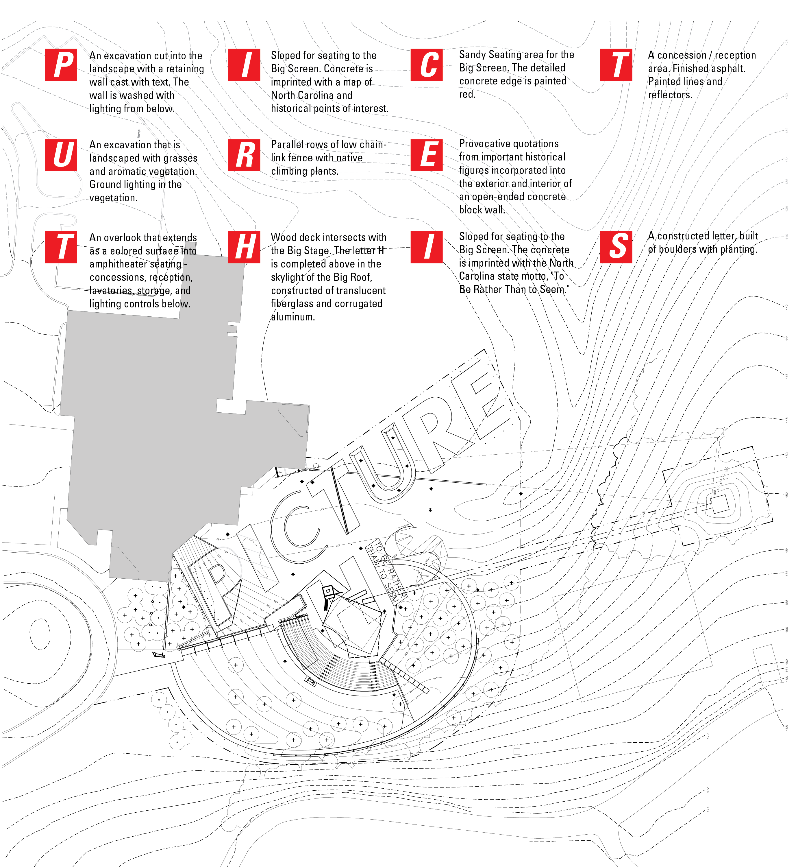 North Carolina Museum of Art Amphitheater and Outdoor Cinema by Smith ...