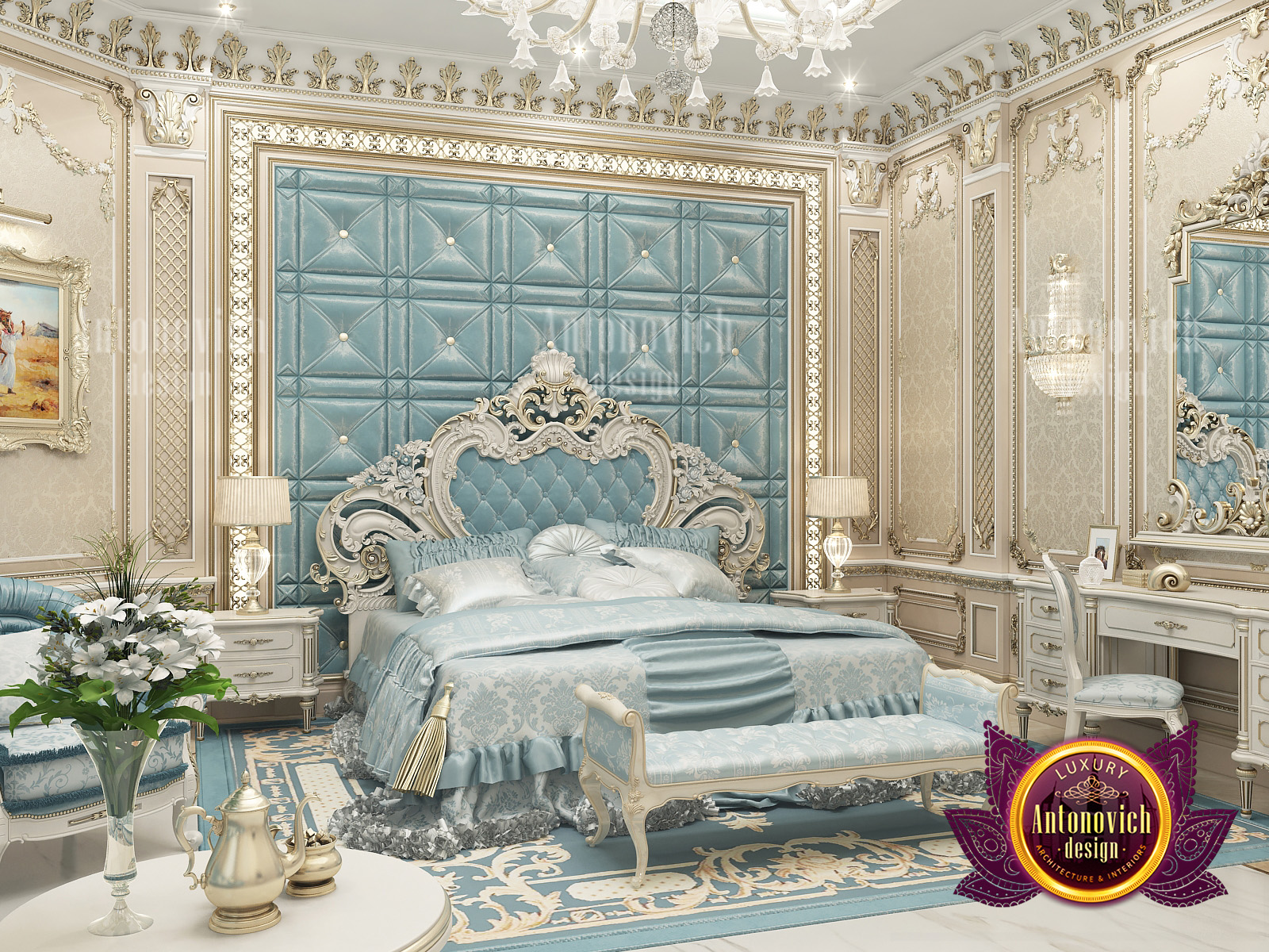 Extravagant Lavish Bedroom Design by LUXURY ANTONOVICH DESIGN - Architizer