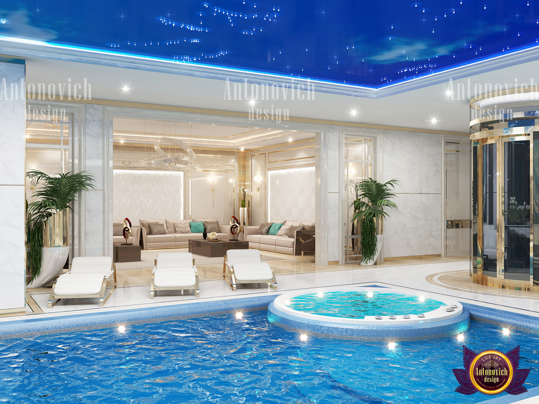 Swimming Pool Designer Katrina Antonovich by LUXURY ANTONOVICH DESIGN ...