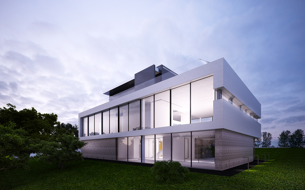 Idea 2703881: Modern Villa K2 650 sq.m. by ARCH-1 in Vilnius, Lithuania ...