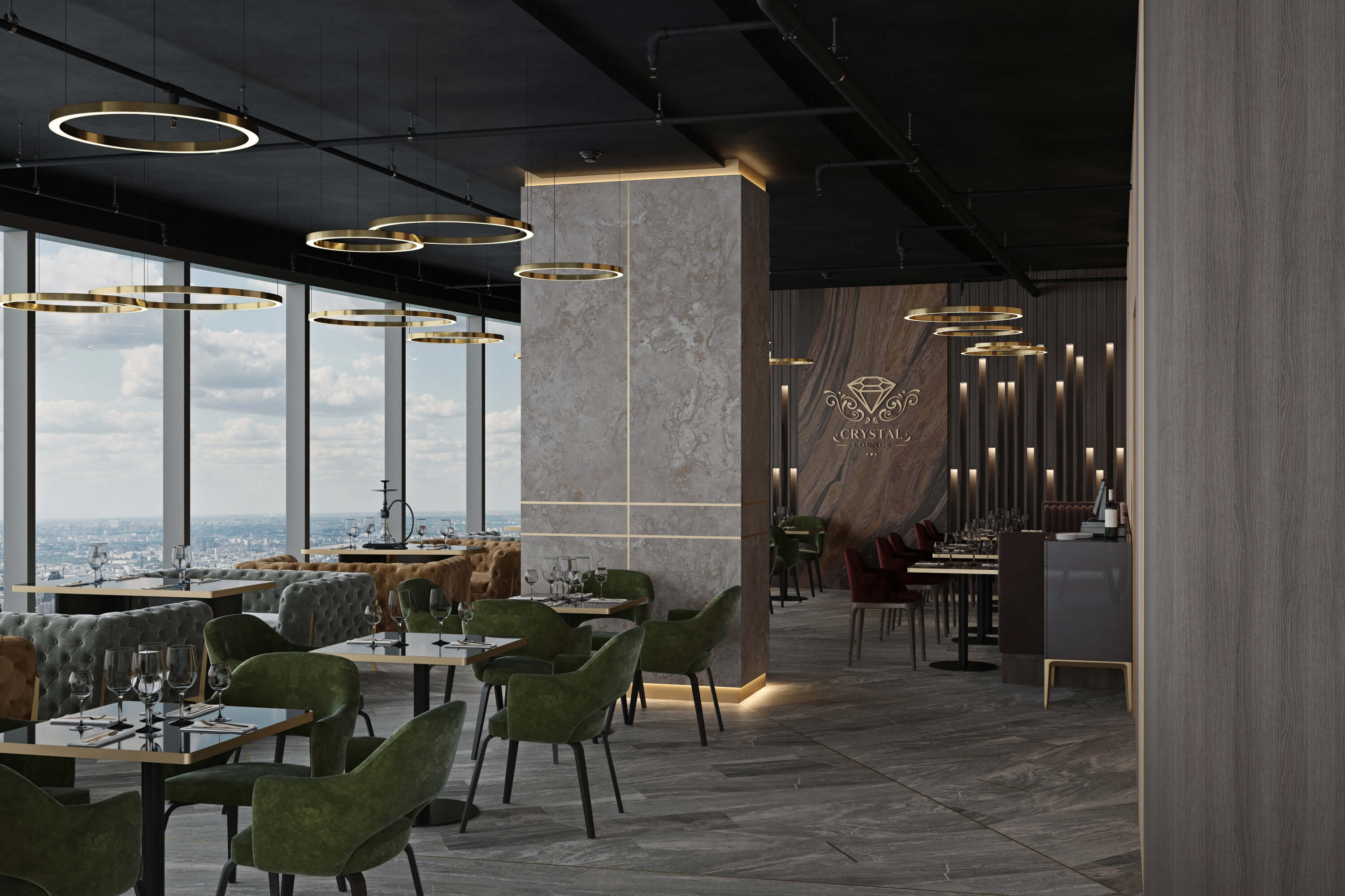 Restaurant Crystal Lounge 360 sq.m. by Geometrium - Architizer