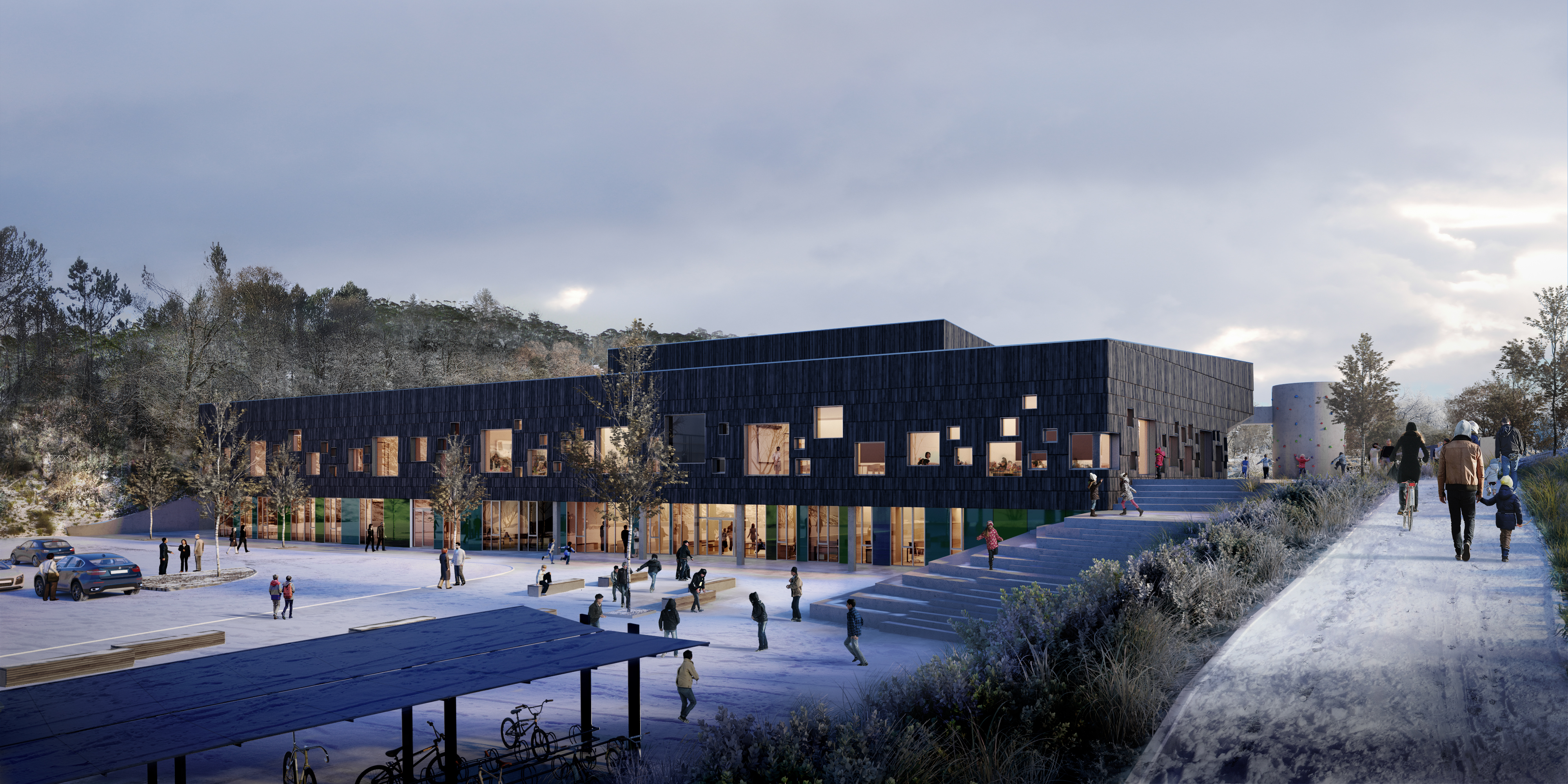 Alversund School | Competition-winning visualization for HLM Arkitektur ...