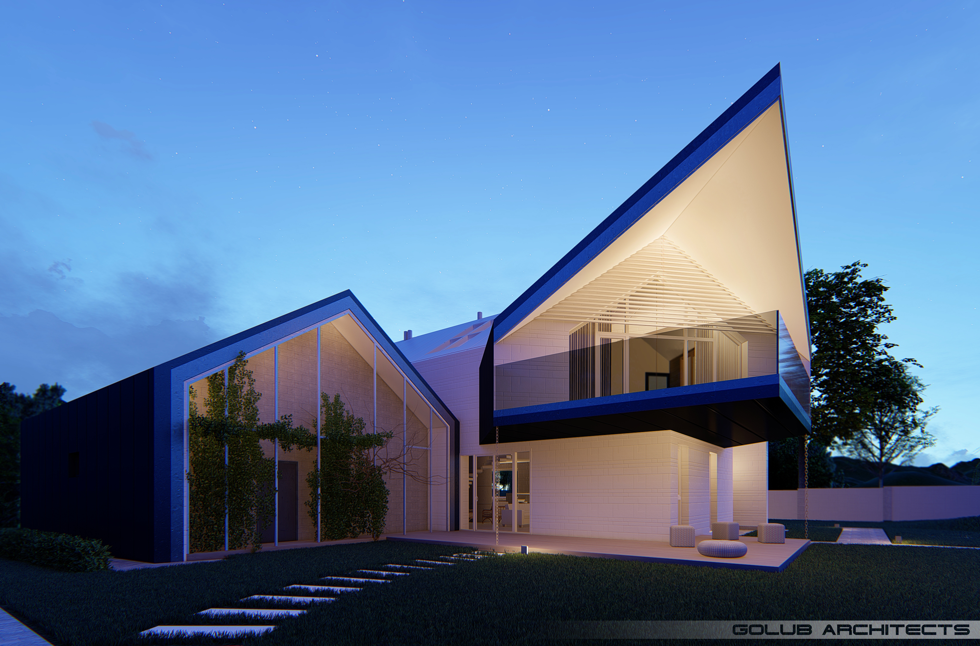 Strut House by Golub Architects - Architizer