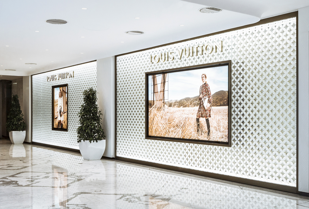 Louis Vuitton, Custom Convex 3D Architectural Glass by Nathan Allan ...