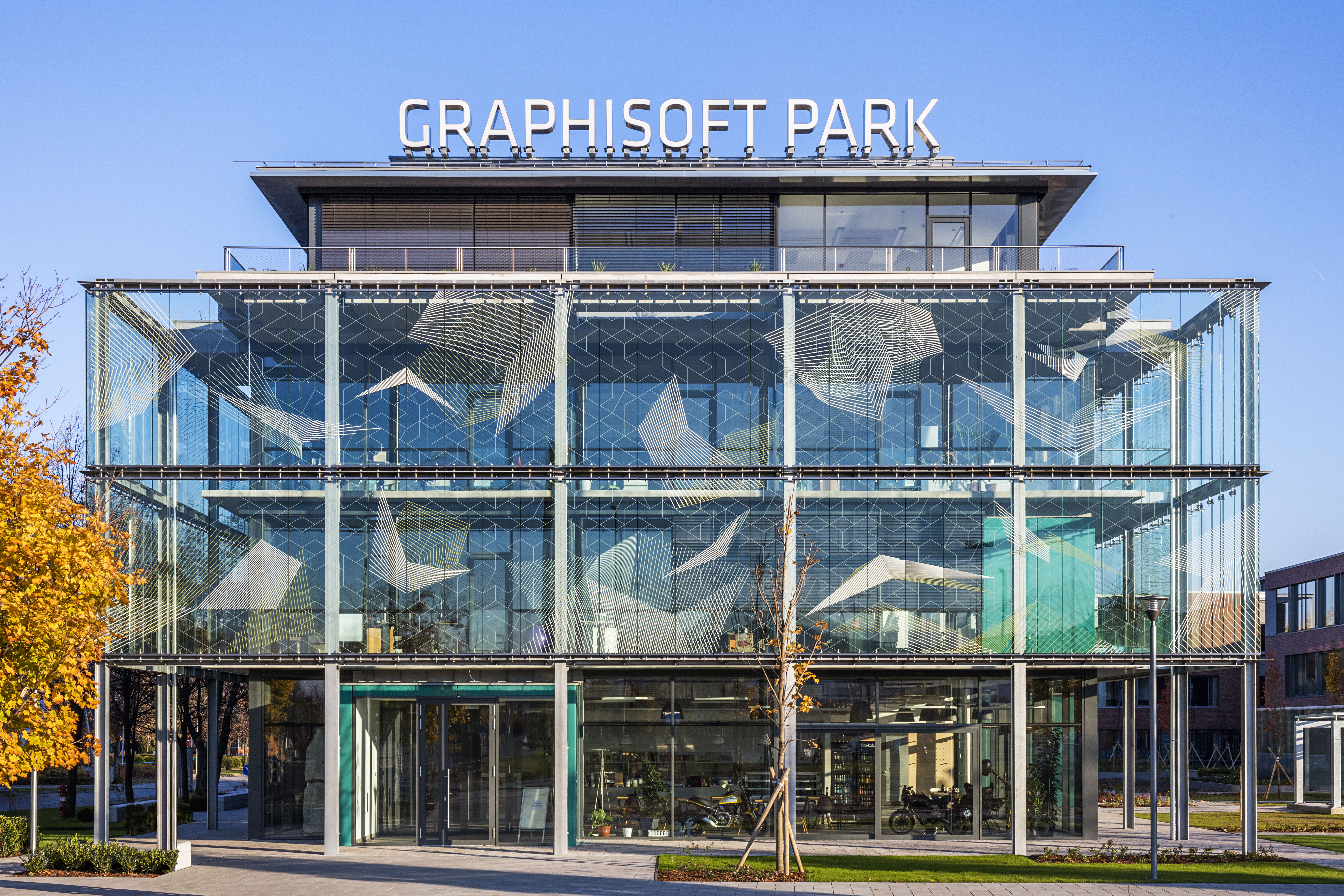 Graphisoft Park Startup Building, facade design by S39 Hybrid Design ...
