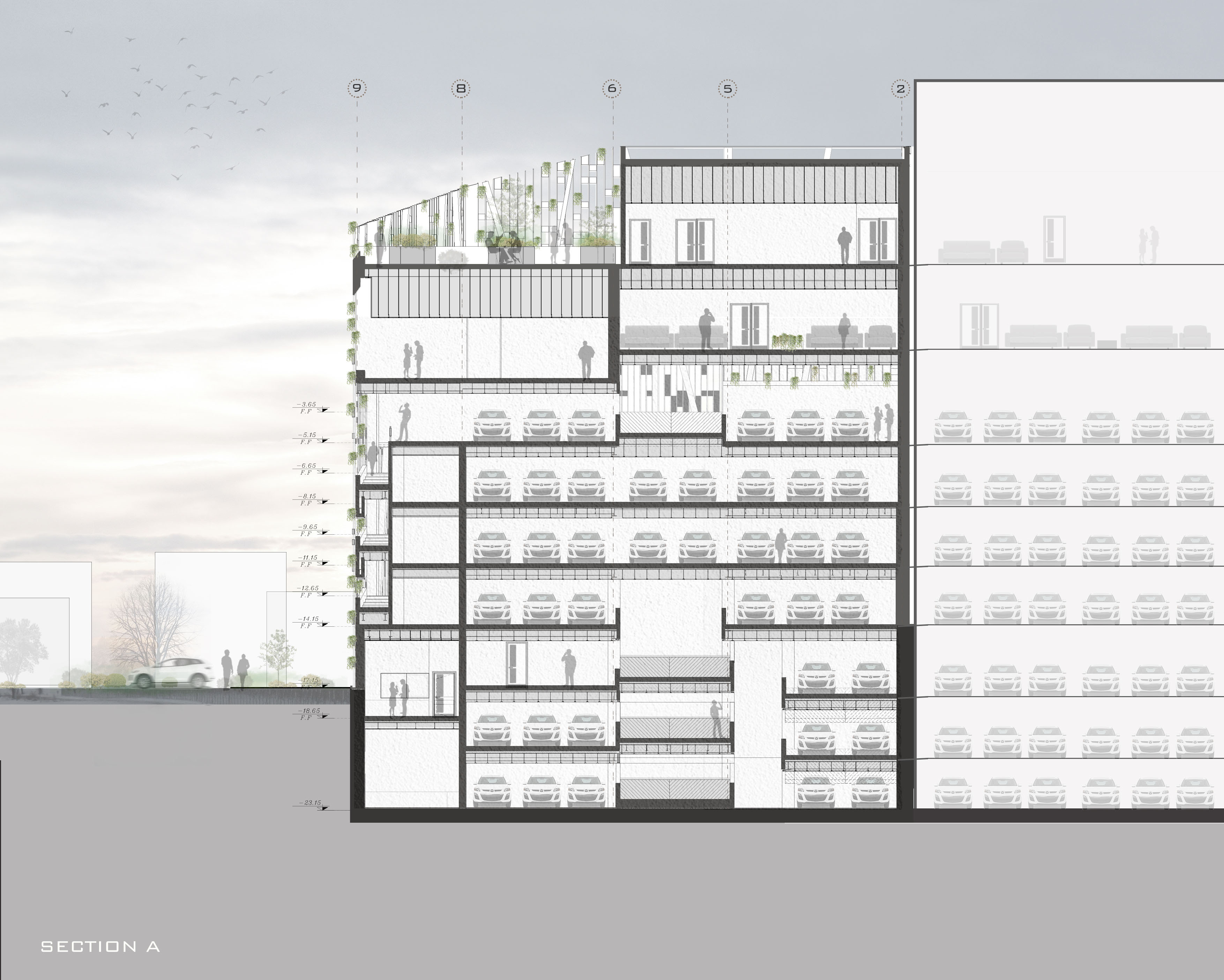 ELAHYEH MULTI STORY PARKING AND MEETING ROOM EXTENSION by New Wave ...