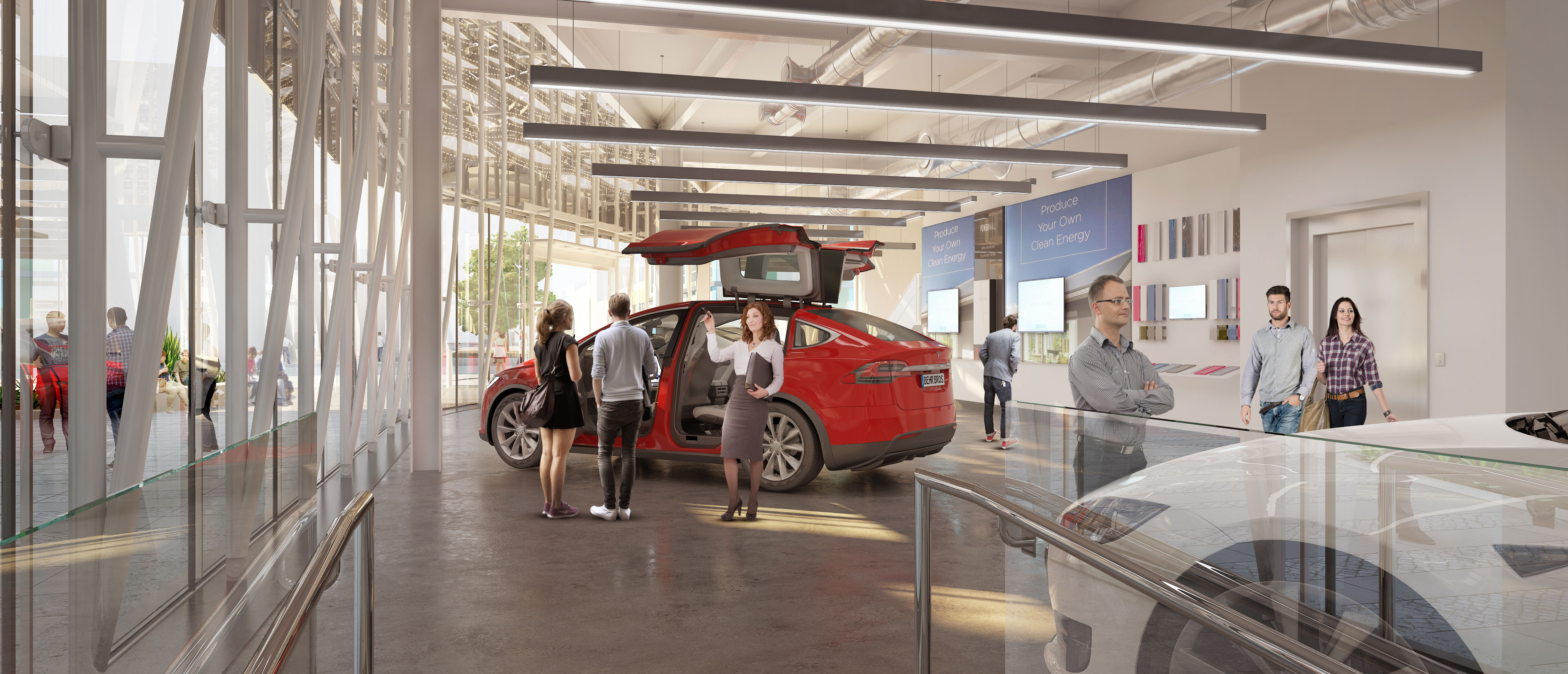 Tesla Showroom by Michael W. Folonis Architects - Architizer