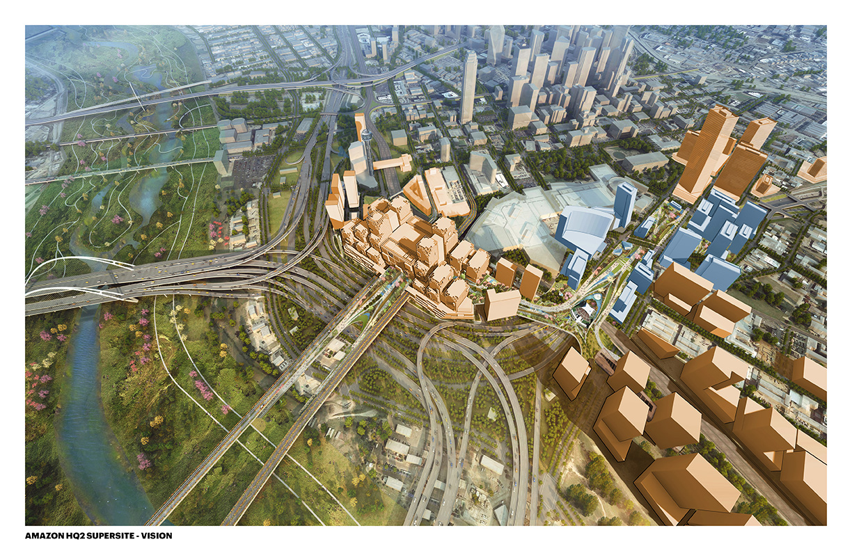 Amazon HQ2 Dallas Supersite - Masterplan by HKS, Inc. - Architizer