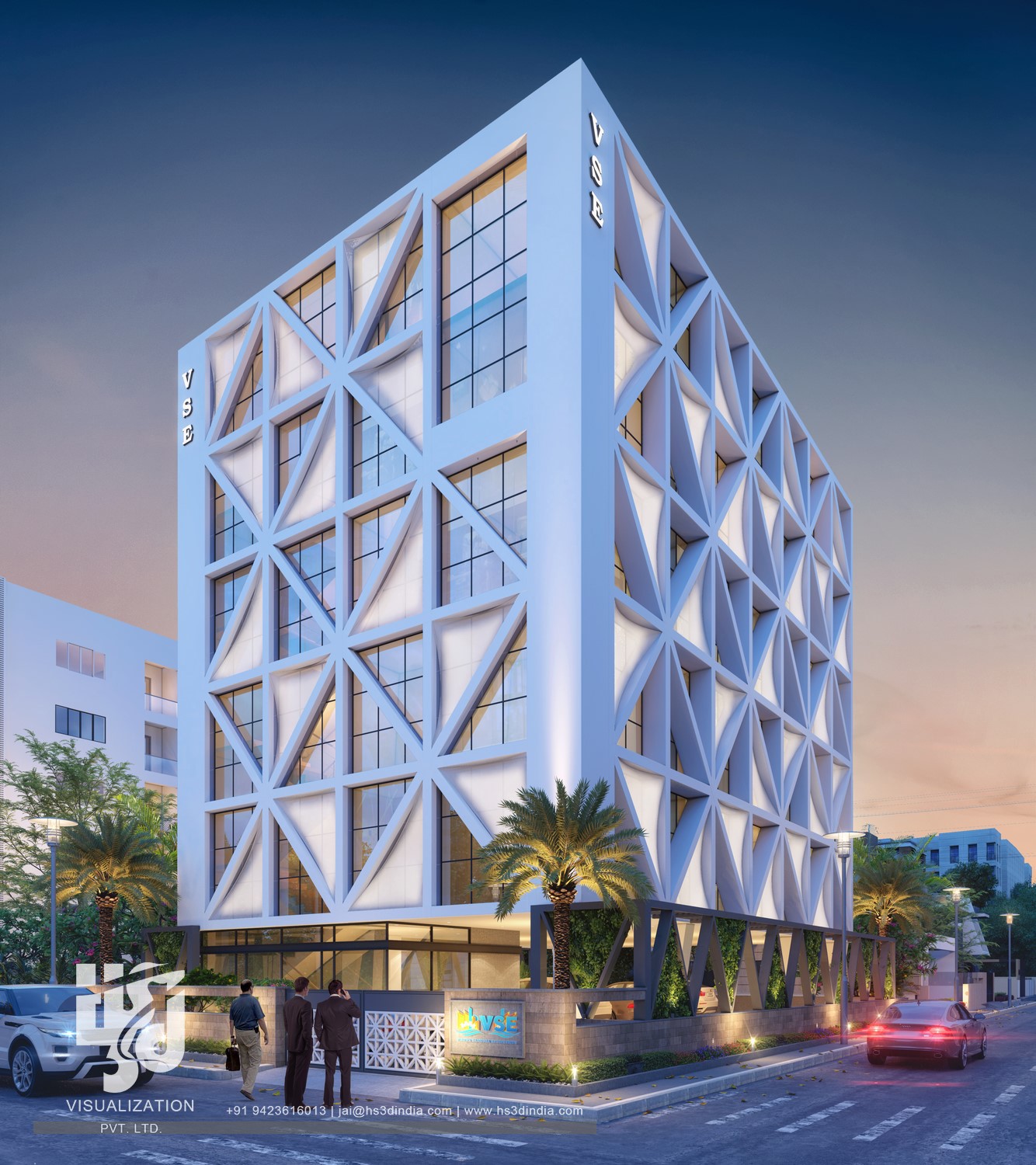 COMMERCIAL EXTERIOR NIGHT RENDERING BY HS 3D INDIA by HS3D ...
