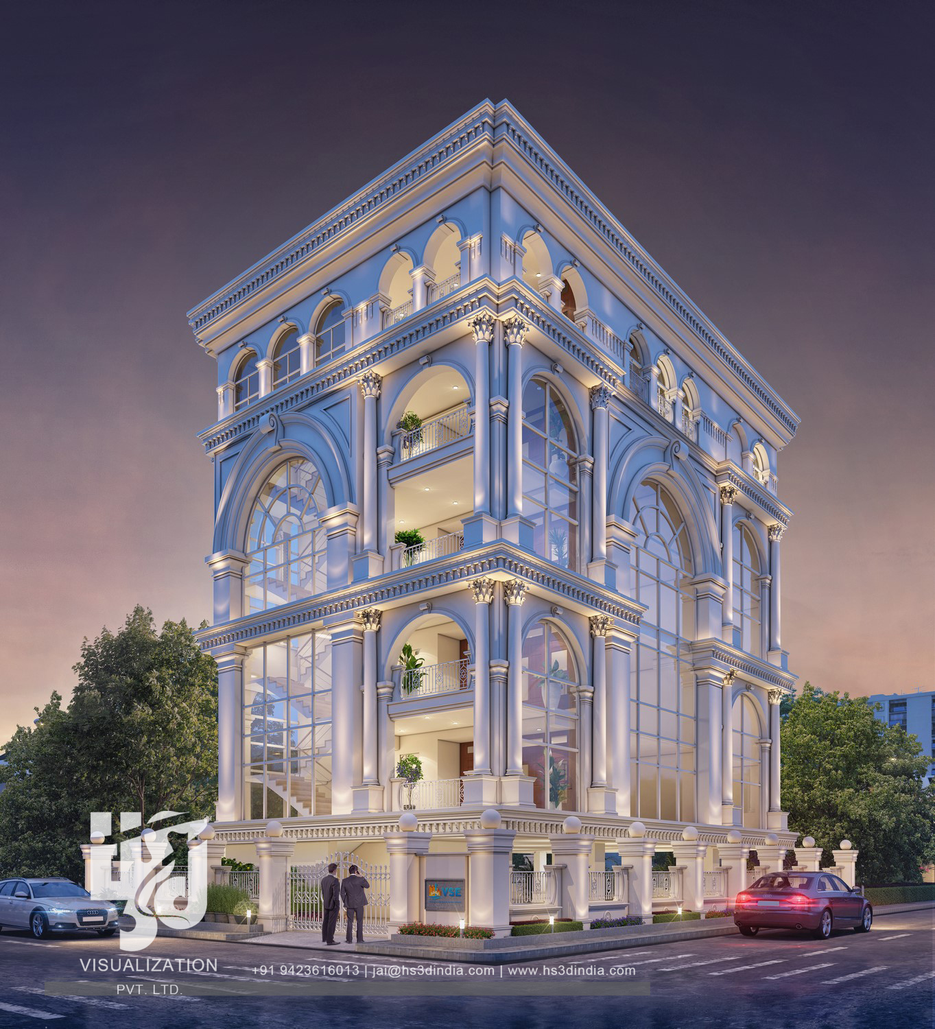 COMMERCIAL EXTERIOR NIGHT RENDERING BY HS 3D INDIA by HS3D ...