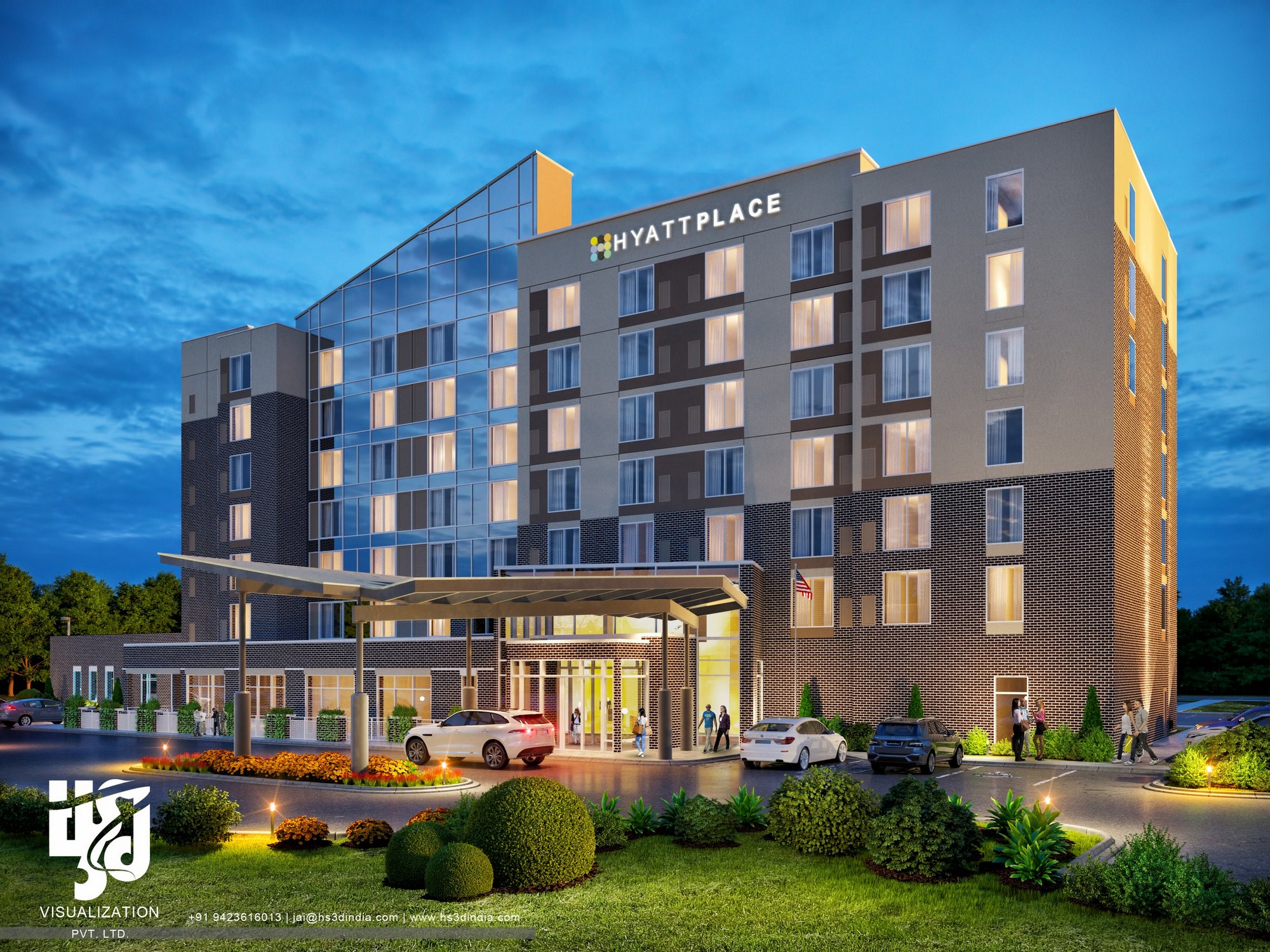 COMMERCIAL EXTERIOR NIGHT RENDERING BY HS 3D INDIA by HS3D ...