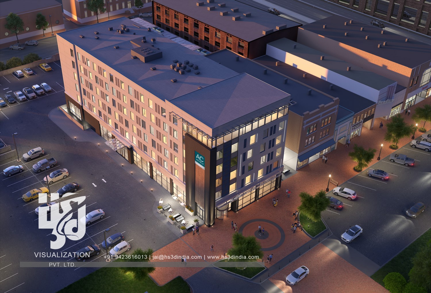 COMMERCIAL EXTERIOR NIGHT RENDERING BY HS 3D INDIA by HS3D ...
