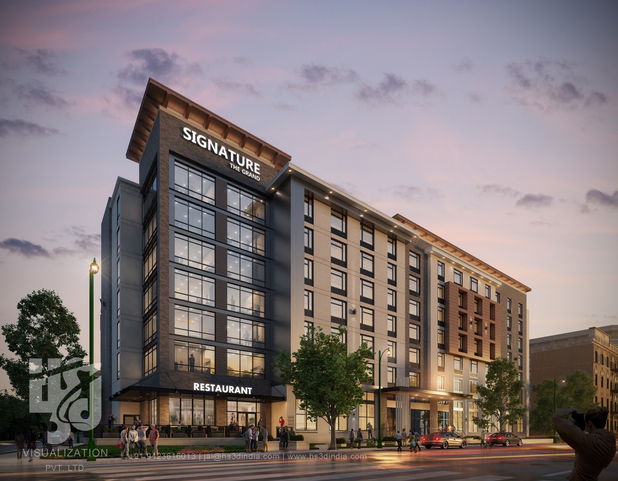 COMMERCIAL EXTERIOR NIGHT RENDERING BY HS 3D INDIA by HS3D ...