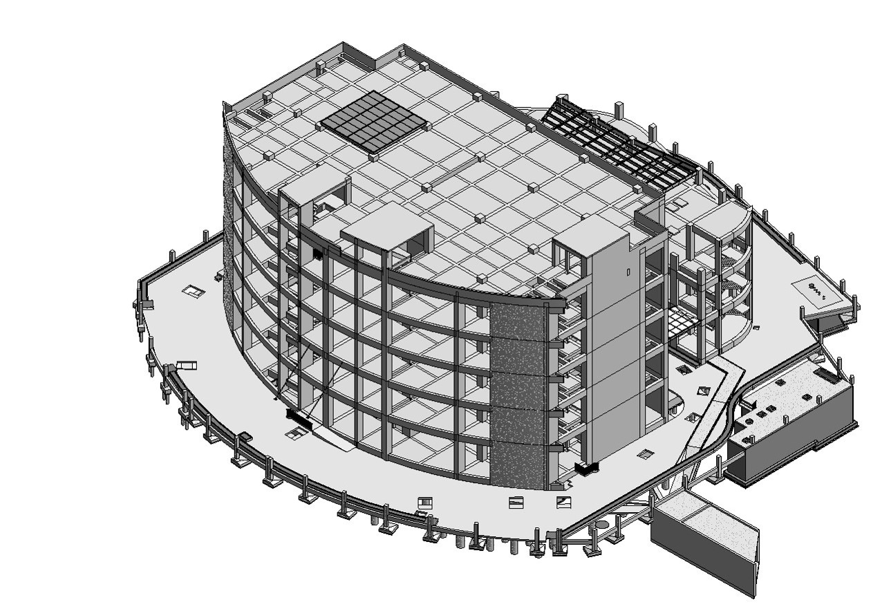 Clash free 3D BIM Revit Model for Commercial Service Building by Hitech ...