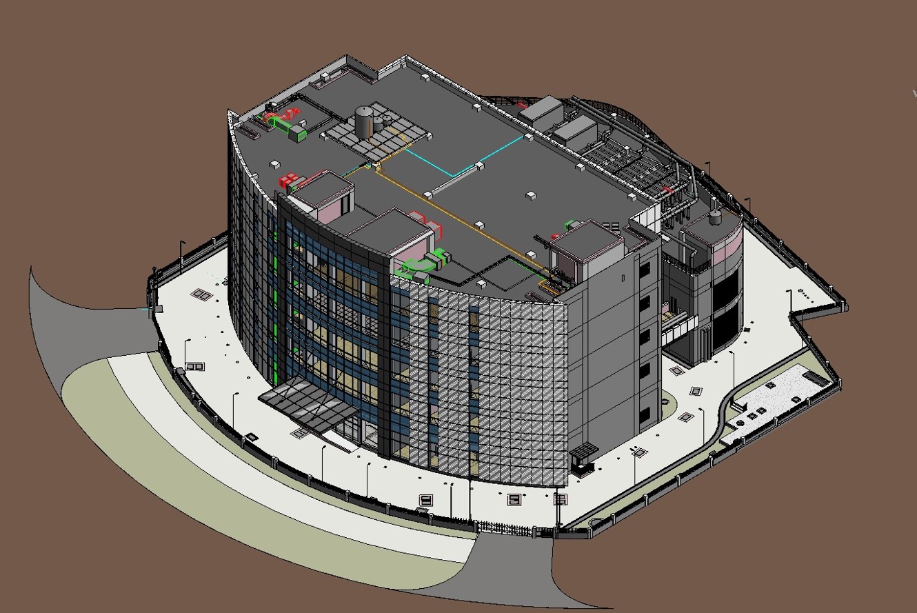 Clash free 3D BIM Revit Model for Commercial Service Building by Hitech ...