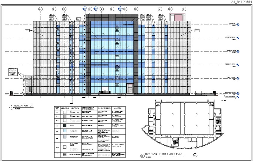 Clash free 3D BIM Revit Model for Commercial Service Building by Hitech ...