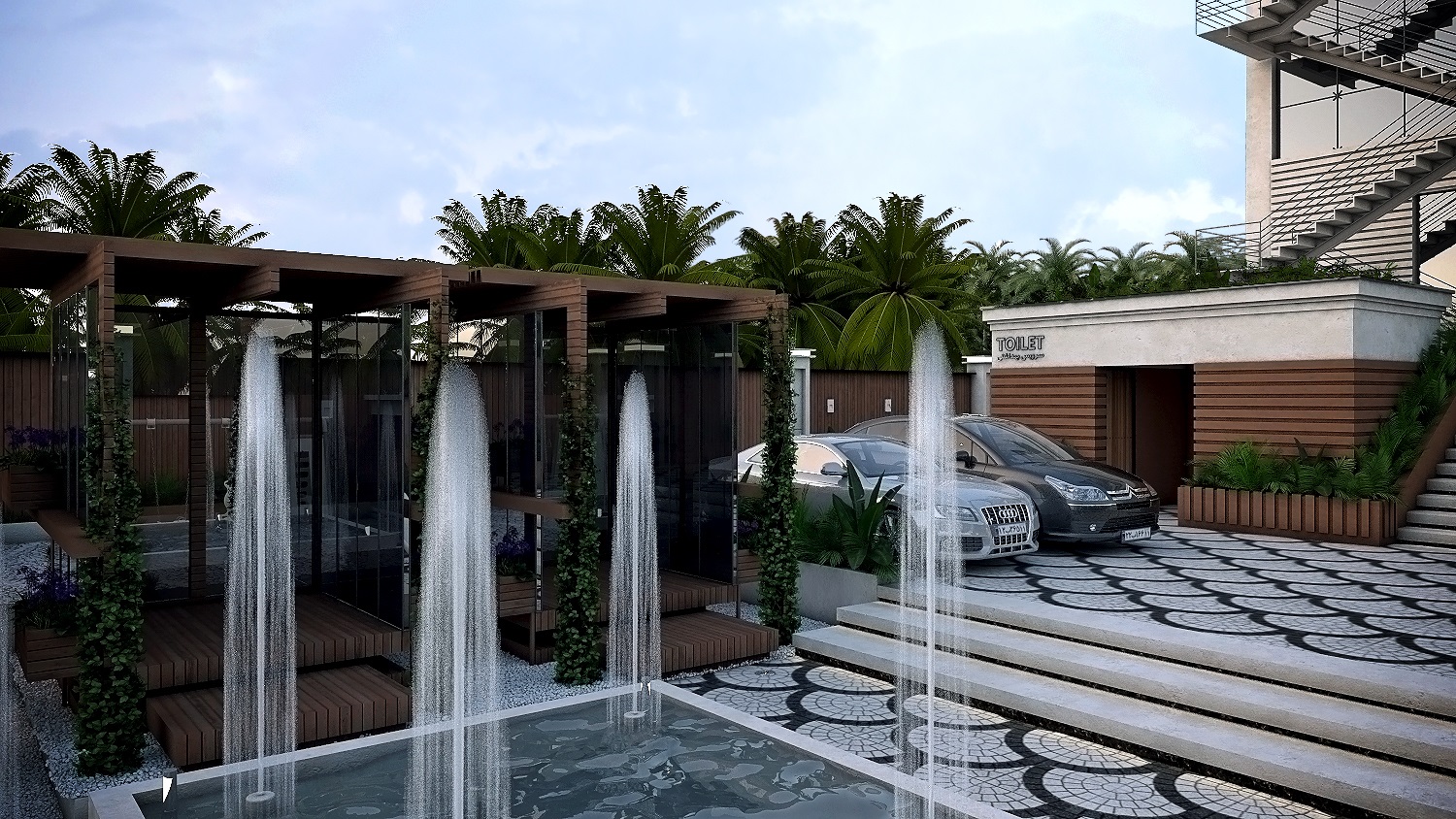Motel Restaurants Landscape Design by Mostafa Shahbazian & Partners ...