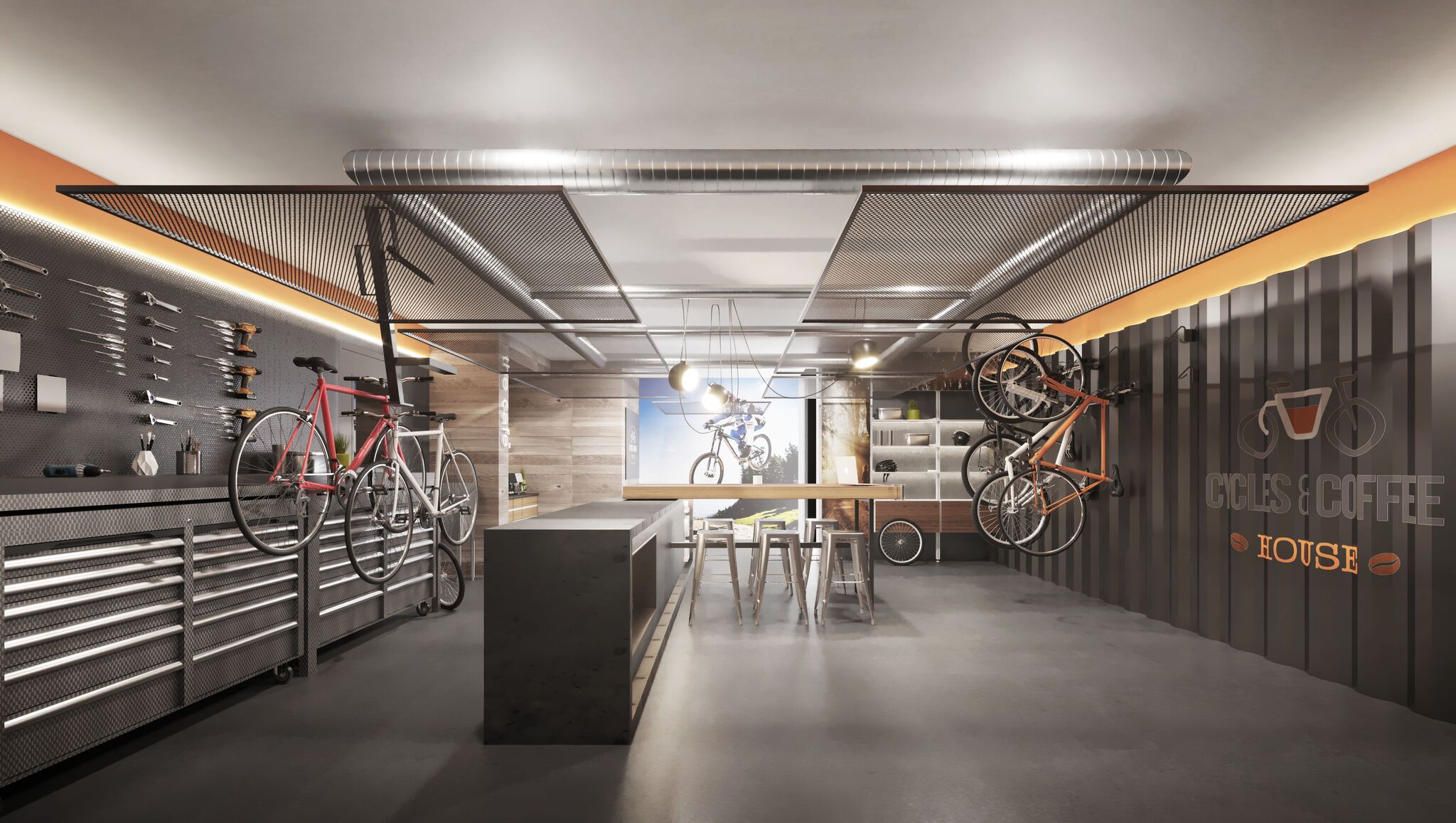 Cycles & Coffee by One D+B Miami - Architizer