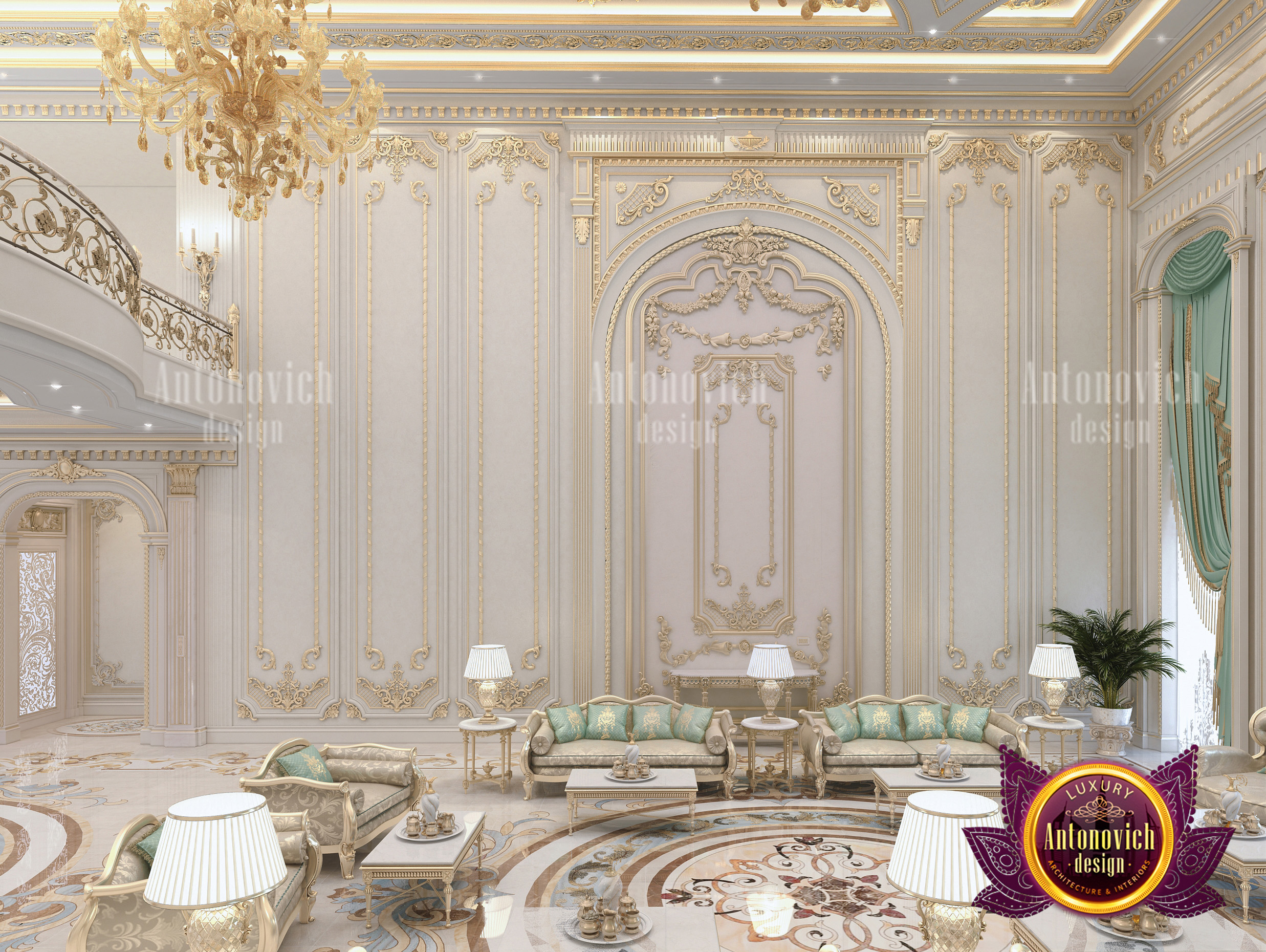 Incredibly Spacious Hall Design by LUXURY ANTONOVICH DESIGN - Architizer