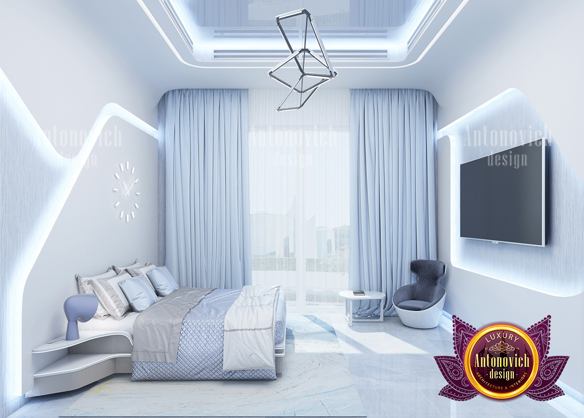 Futuristic Creative Bedroom Interior Design by LUXURY ANTONOVICH DESIGN ...