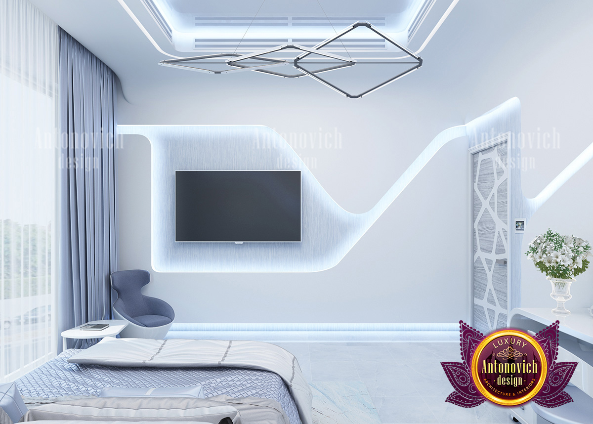 Futuristic Creative Bedroom Interior Design by LUXURY ANTONOVICH DESIGN ...