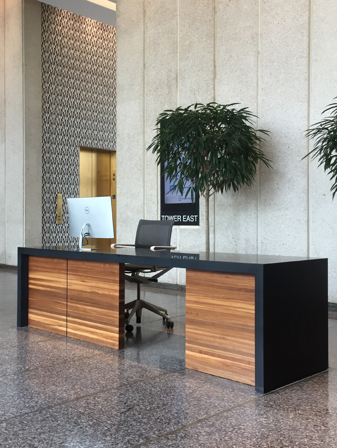 Tower East Lobby Desk & Benches by Kordalski Architects Inc. - Architizer