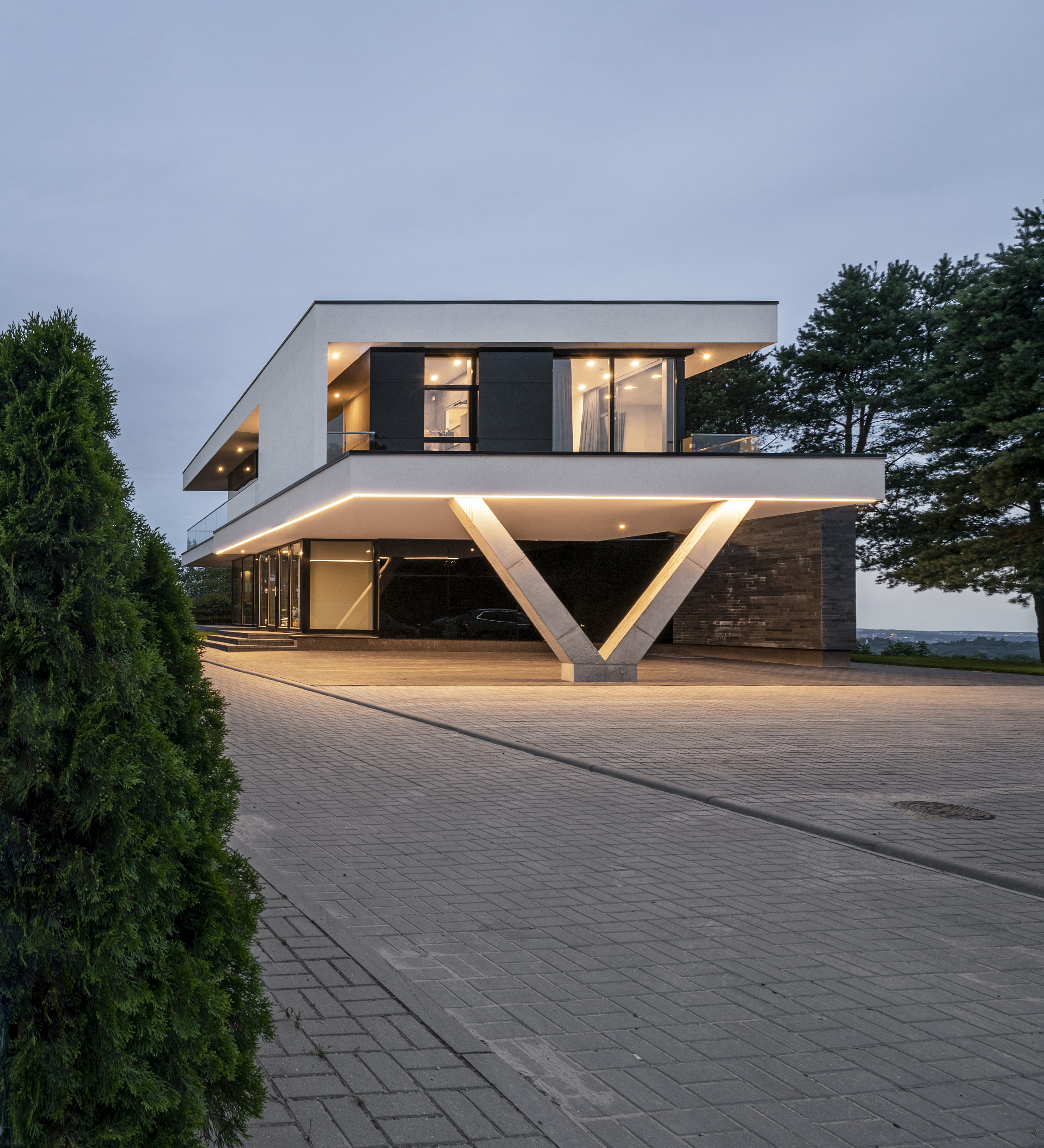 Panoramic view house by Architecture laboratory ArchLAB - Architizer