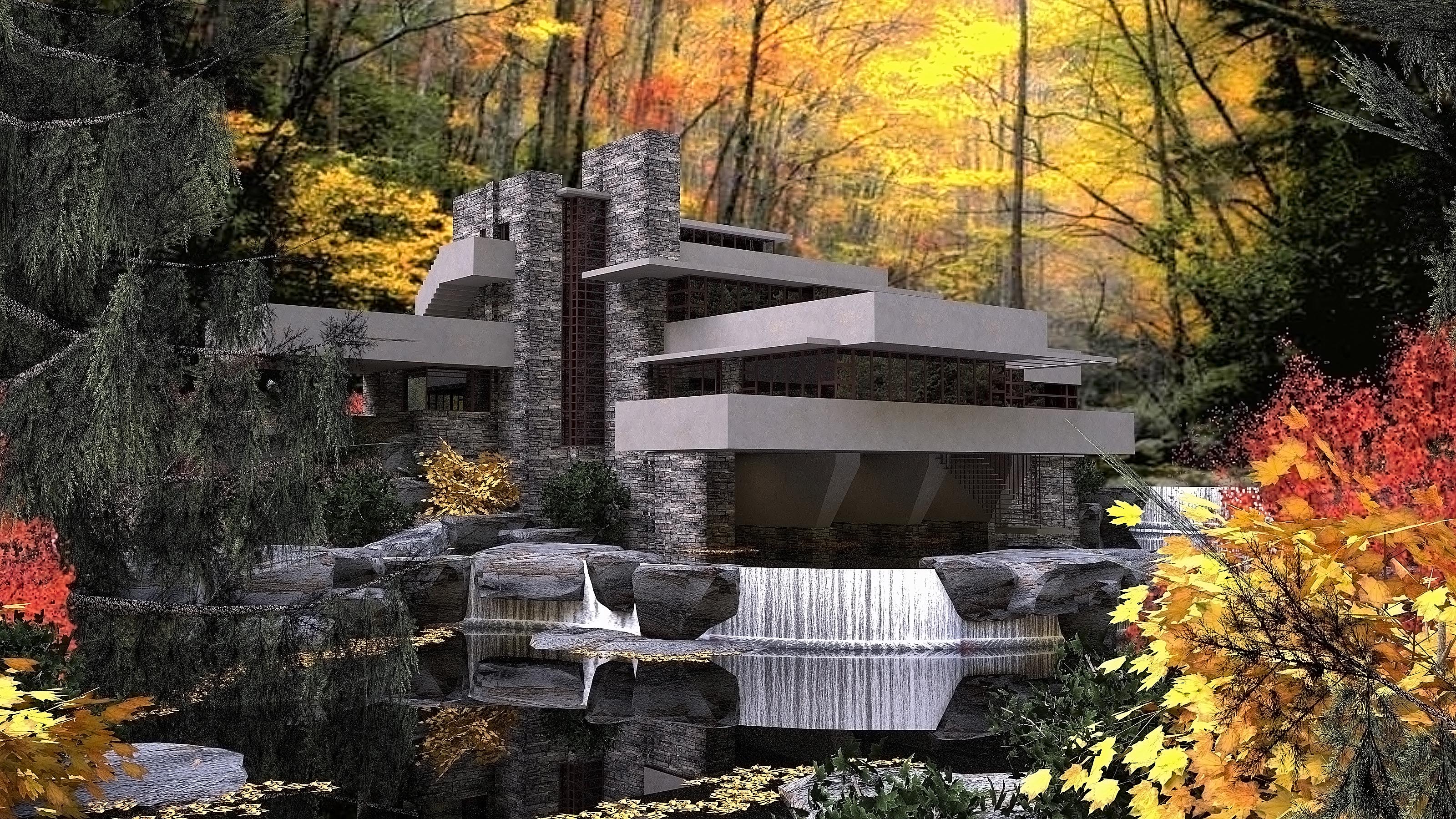 Fallingwater by Michael A. Raap - Architizer