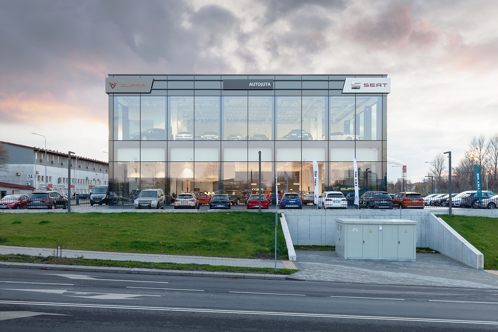 Autojuta Car Sales and Service Center by Architekturos linija - Architizer