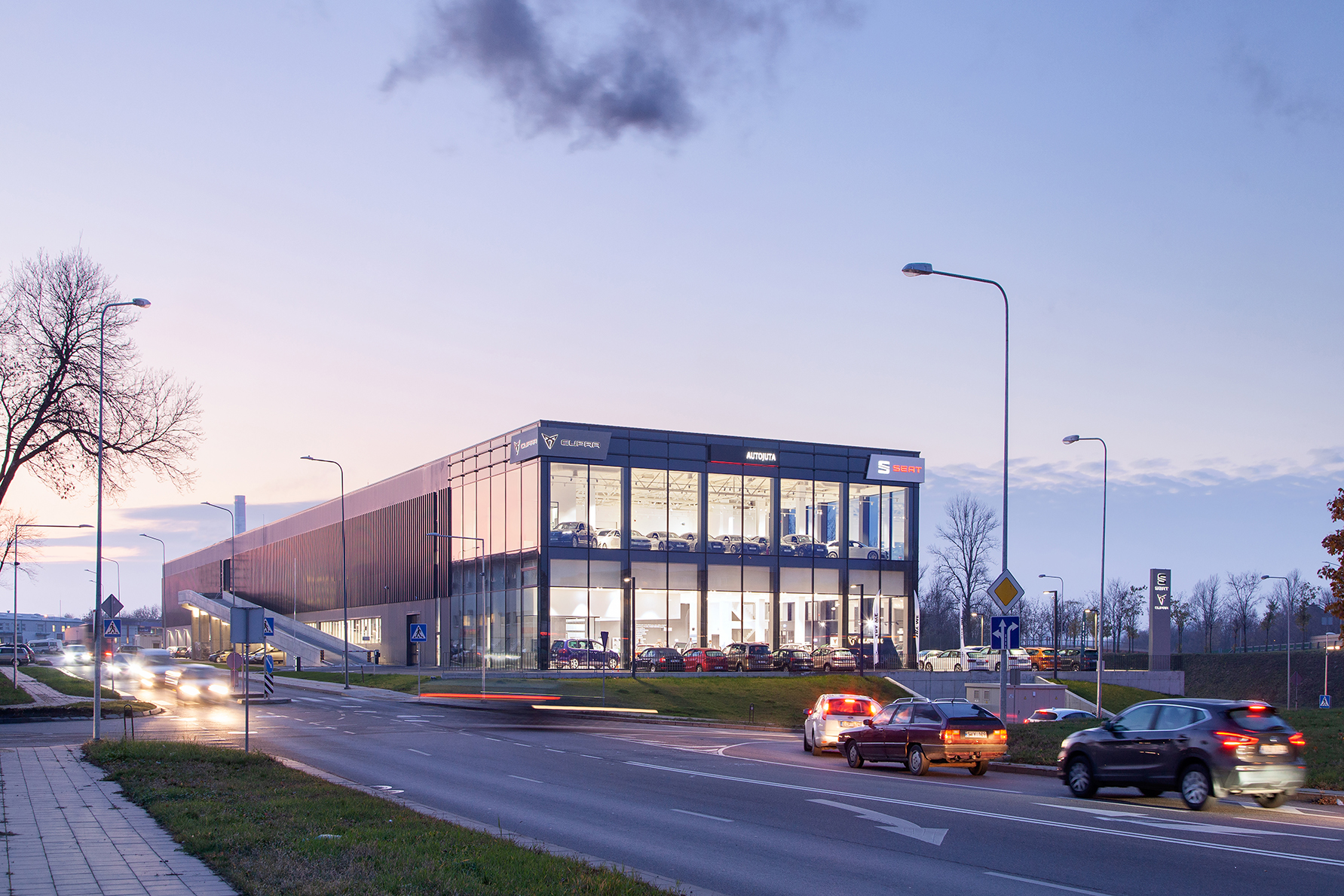 Autojuta Car Sales and Service Center by Architekturos linija - Architizer