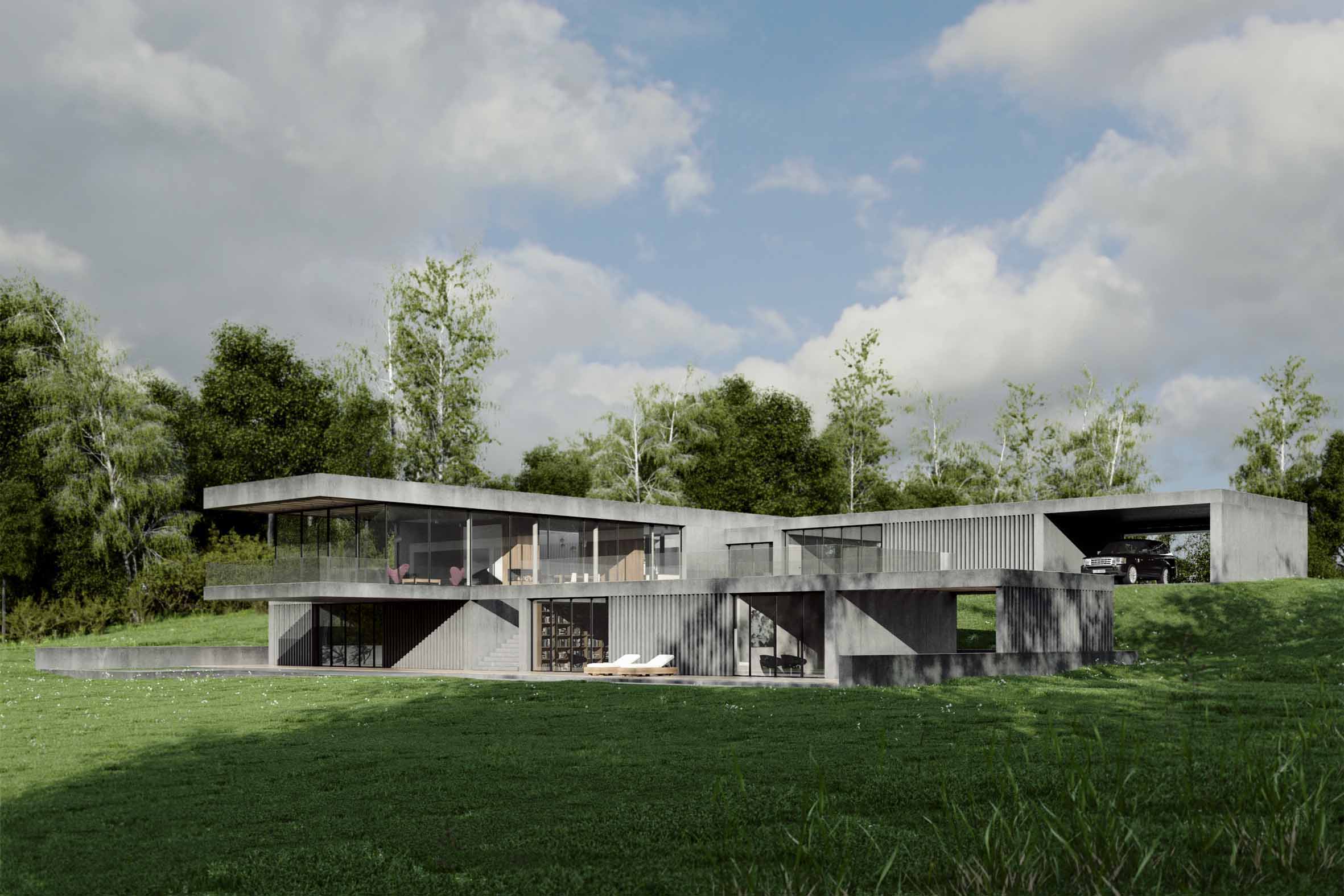 Modern Concrete house by Easst architects - Architizer