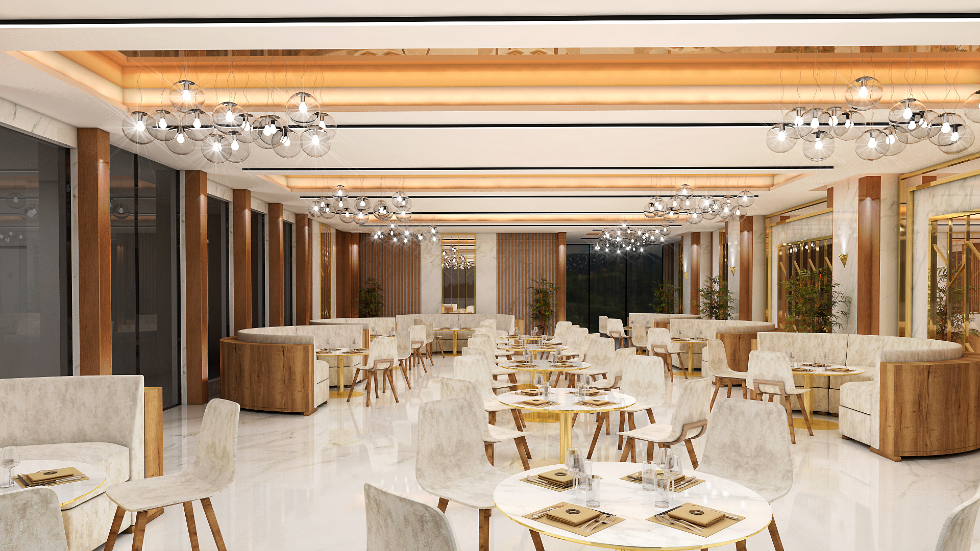 Fanous Darya International Restaurant Interior Design by Mostafa ...