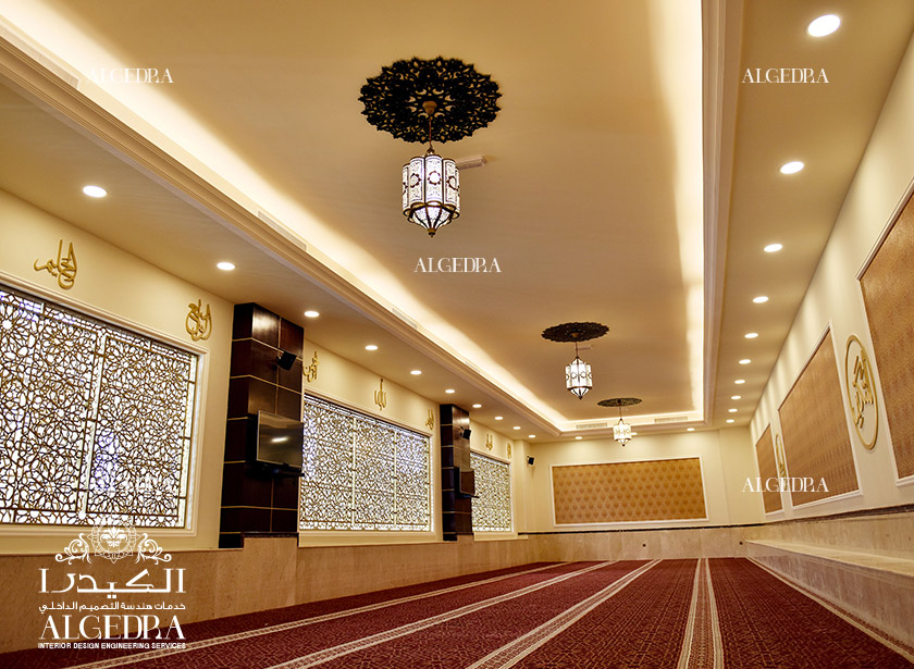 Mosque in Sharjah interior decoration by ALGEDRA design - Architizer