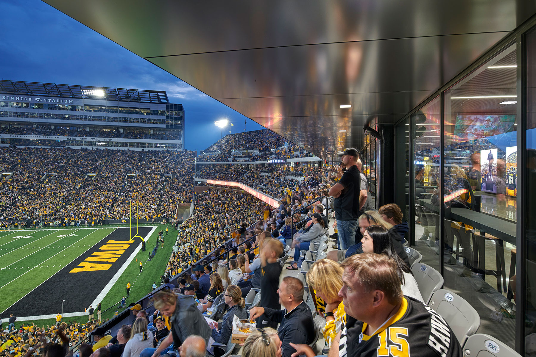 Kinnick Stadium North End Zone by Neumann Monson Architects - Architizer