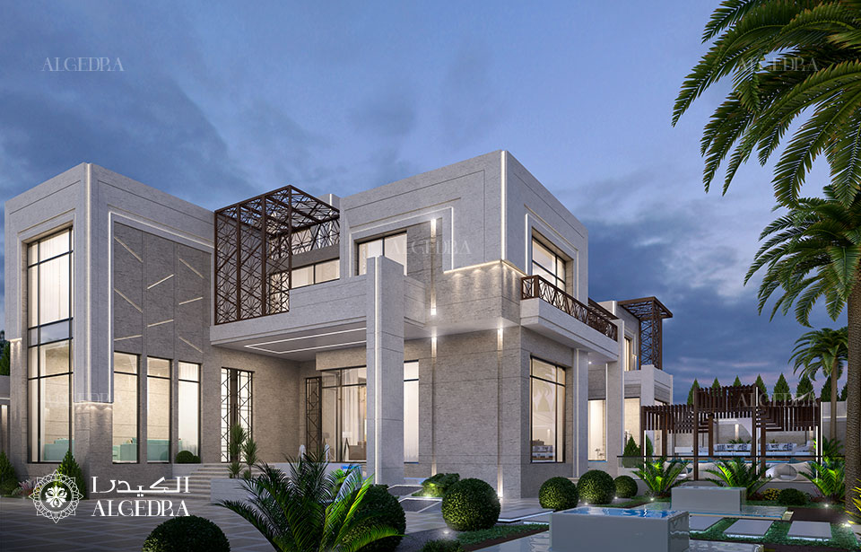 Modern villa exterior design in Oman by ALGEDRA design - Architizer