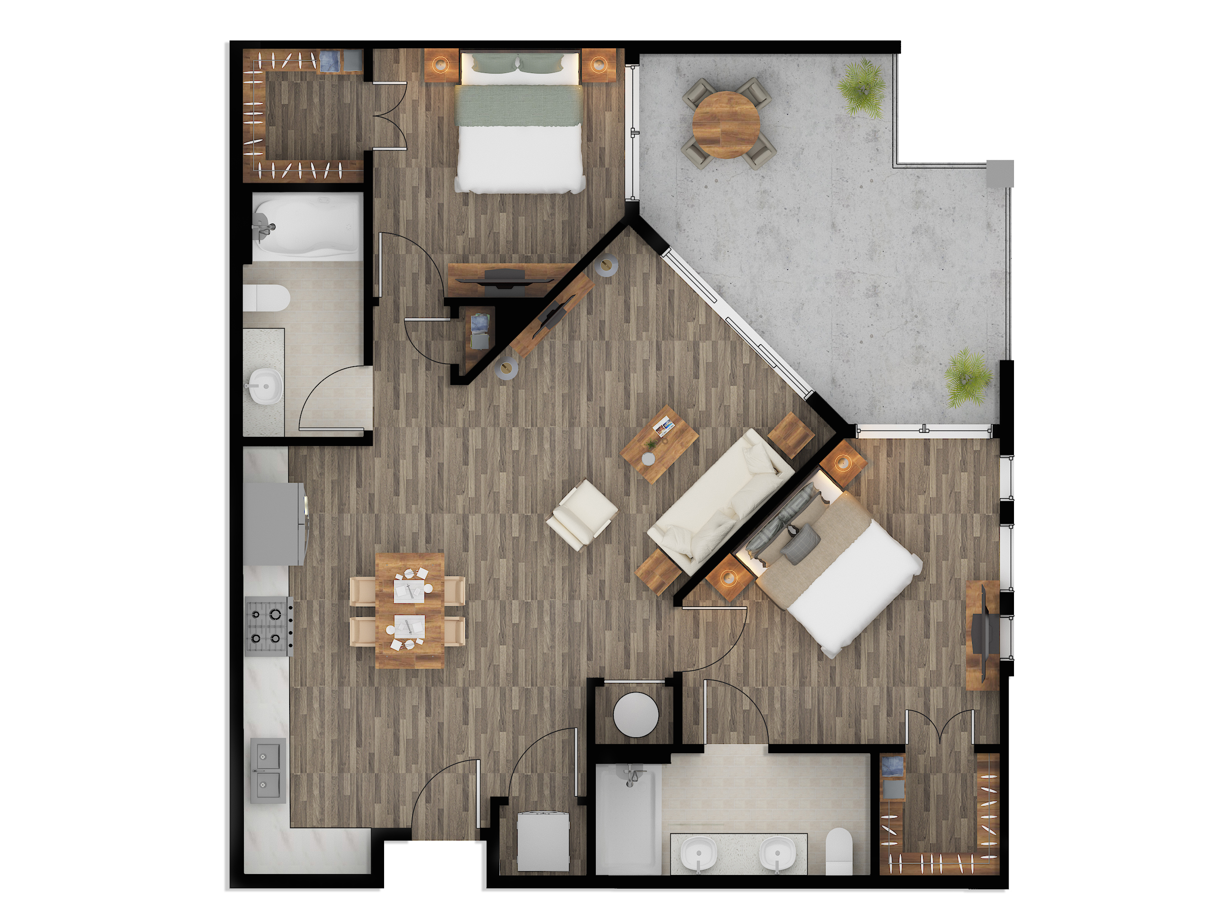 Color Floor Plan Rendering Services Phoenix Arizona by JS Engineering ...