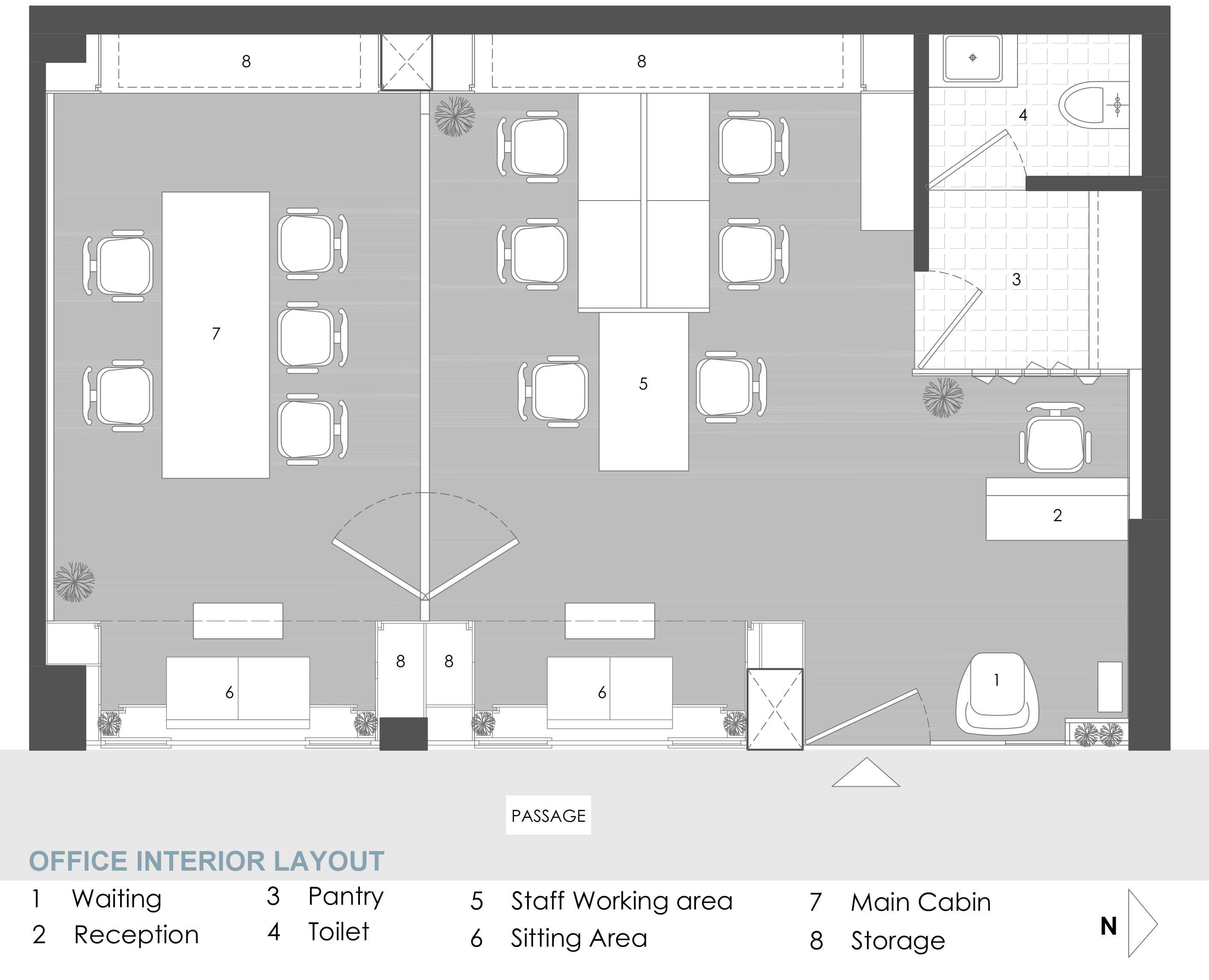 Office space inspired by collective use of various clay tile forms by ...