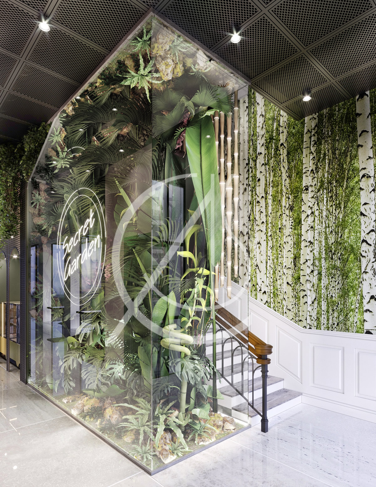 Idea 2942354: Secret Garden Theme Restaurant Design by Comelite ...